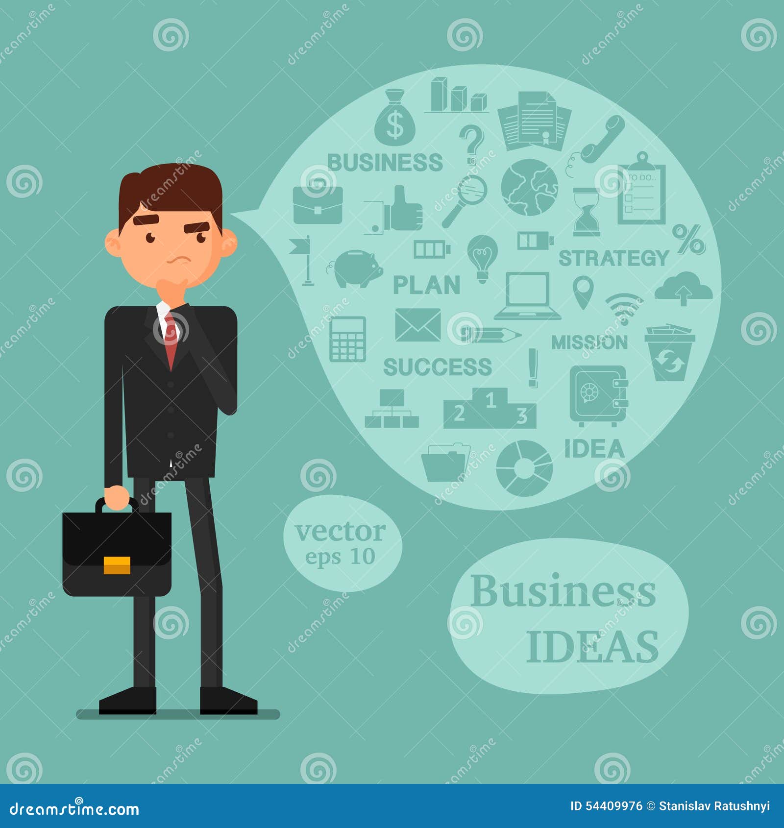 Set for New Business Presentation Stock Vector - Illustration of ...