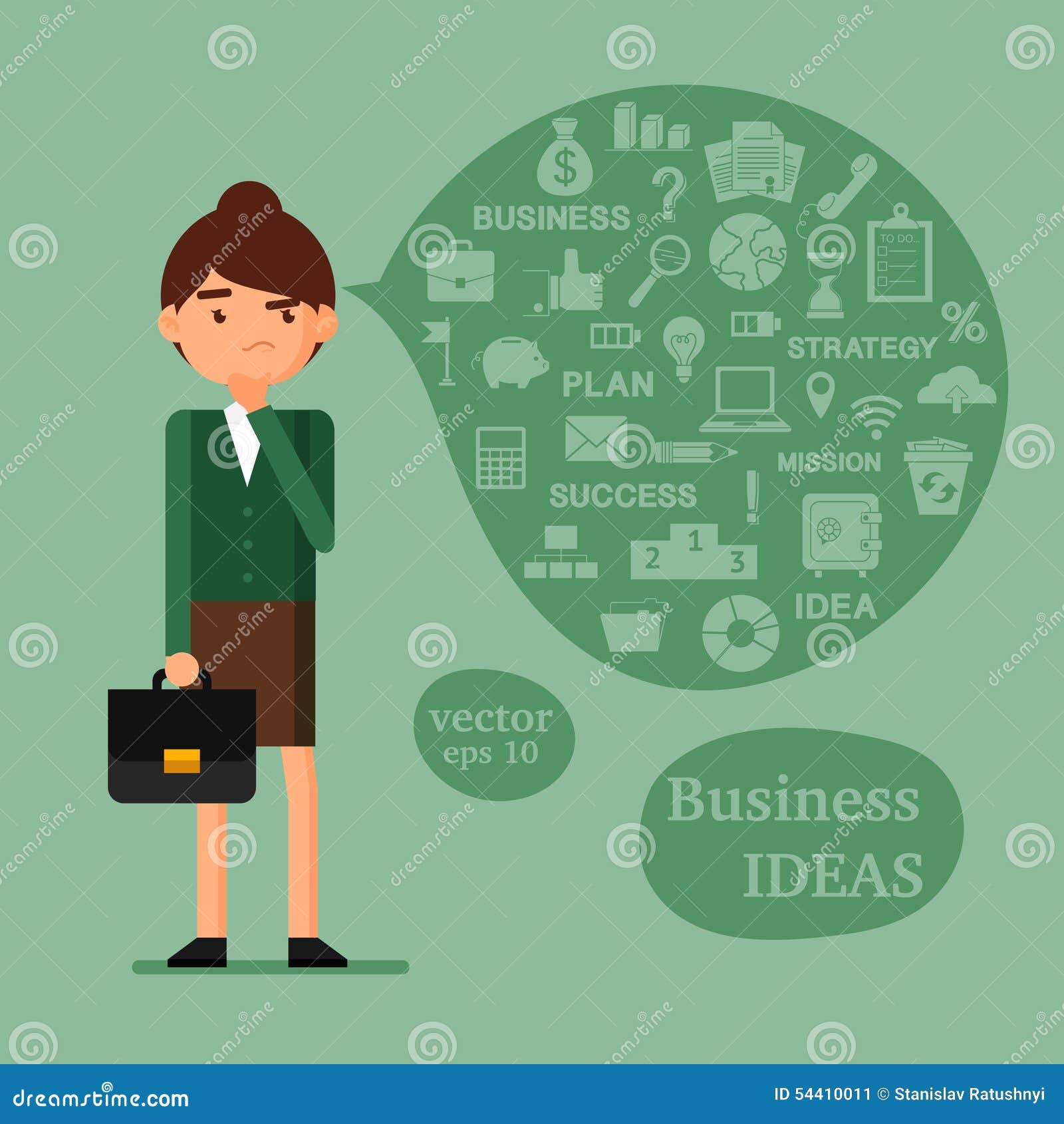 Set for New Business Presentation Stock Vector - Illustration of graph ...