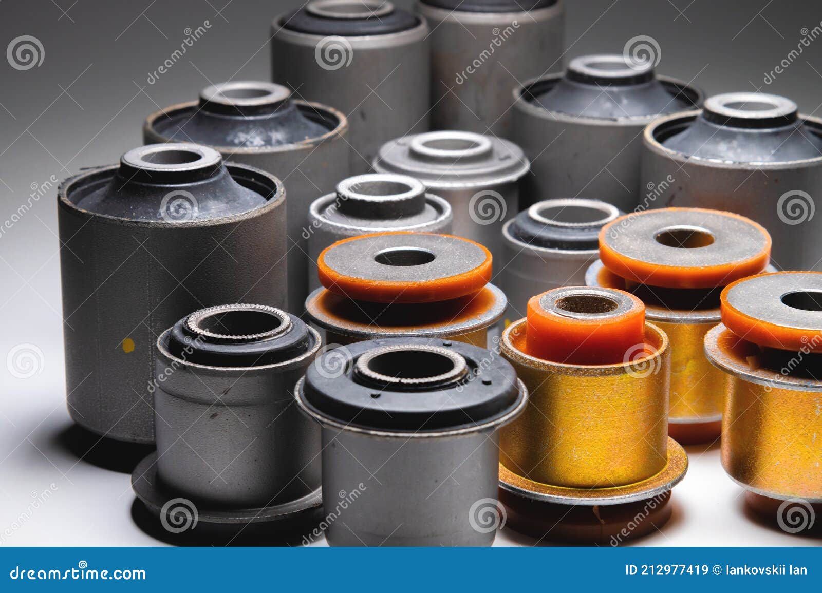 A Set of New Rubber and Polyurethane Silent Blocks for an SUV on a ...