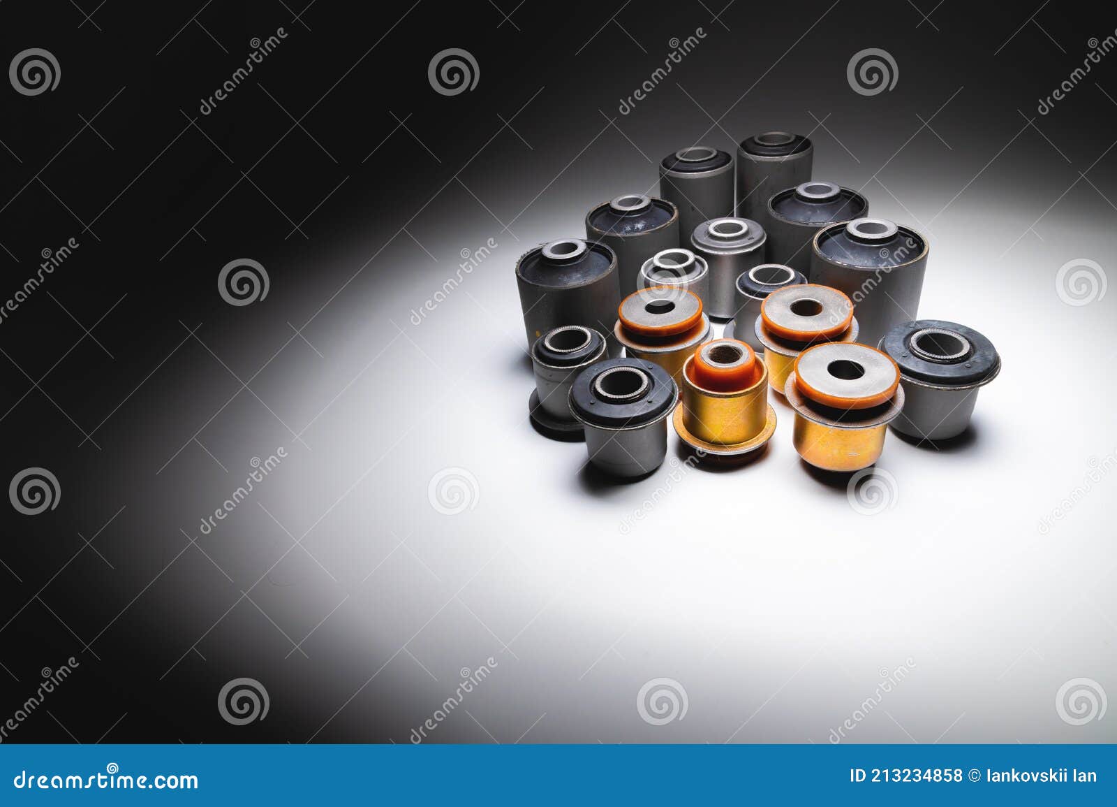 A Set of New Rubber and Polyurethane Silent Blocks for an SUV on a ...