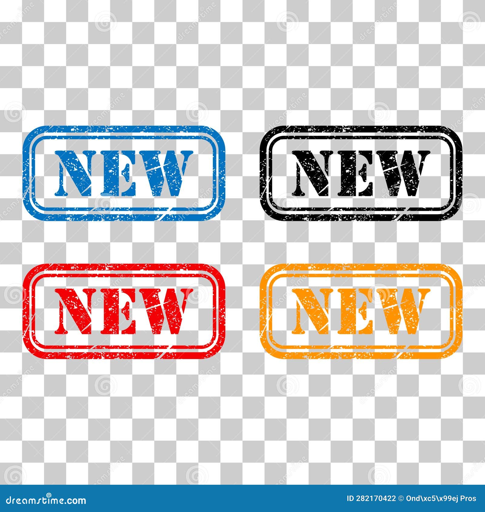 Set of New Stamp Symbol, Label Sticker Sign Button, Text Banner Vector ...