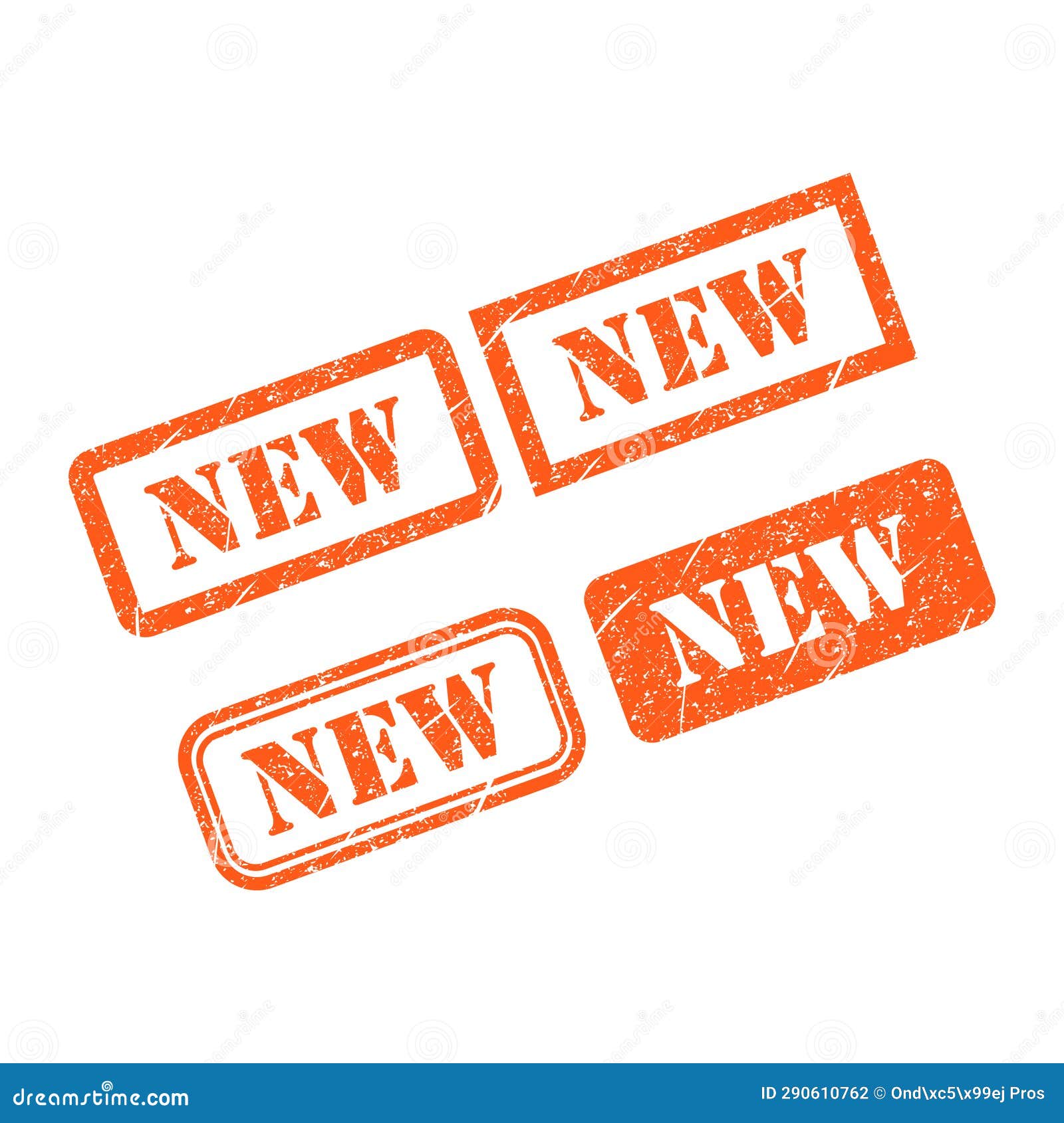 Set of New Stamp Symbol, Label Sticker Sign Button, Text Banner Vector ...