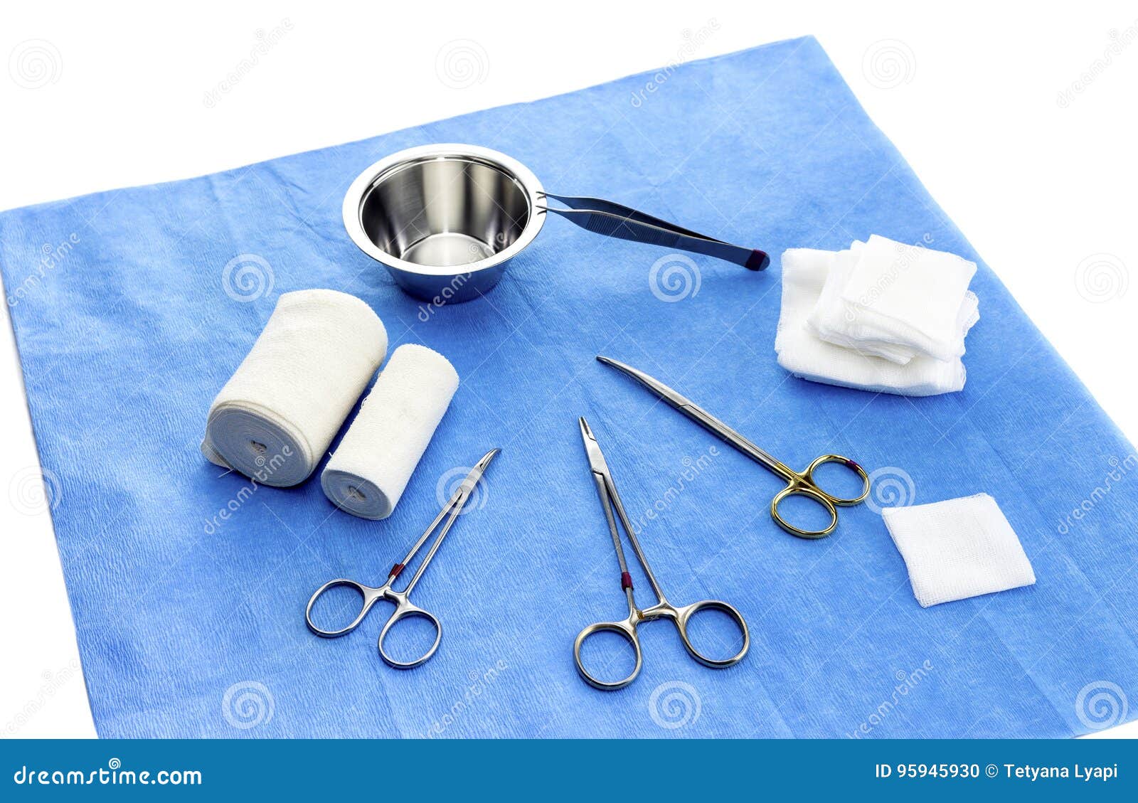 A Set of New Surgical Instruments Stock Photo - Image of lights ...
