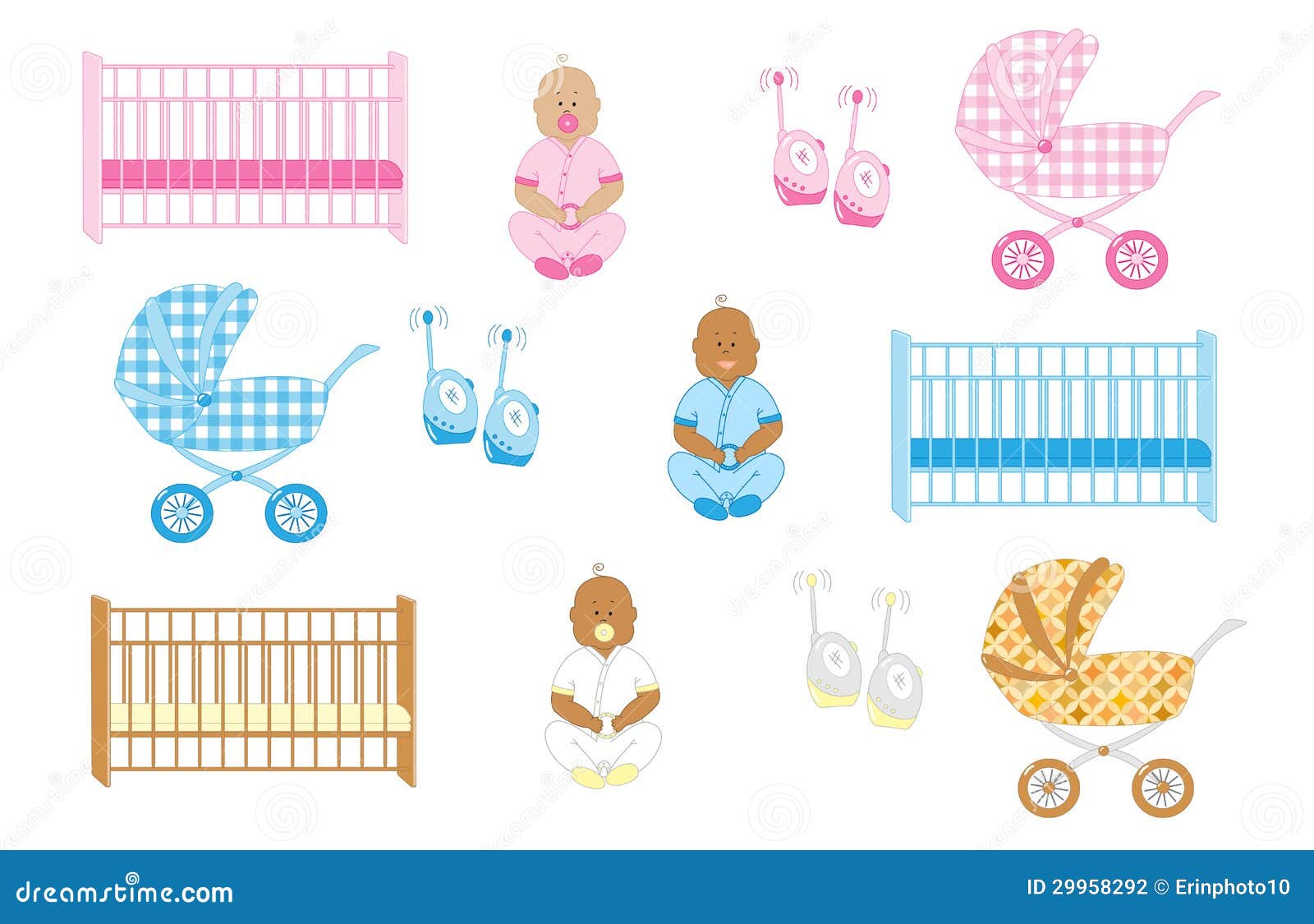 Newborn baby stuff 2 stock vector. Illustration of icon - 29958292