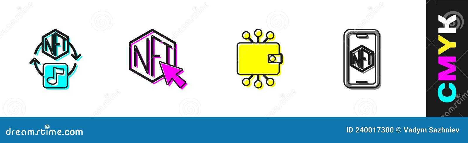 Set NFT Digital Crypto Art, Cryptocurrency Wallet and Mobile with Store ... Set NFT Digital Crypto Art, Cryptocurrency Wallet and Mobile with Store ...