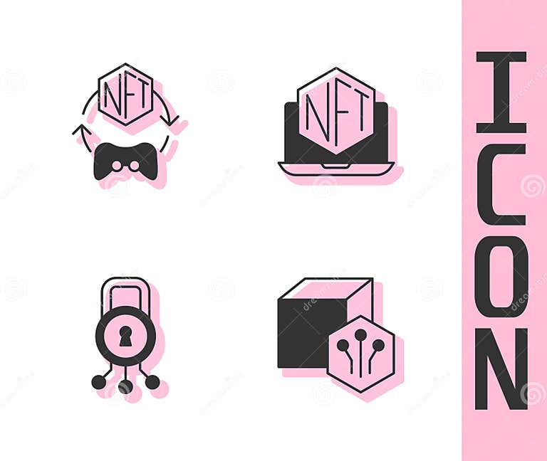 Set NFT Digital Crypto Art, Cyber Security and Laptop with Store App ... Set NFT Digital Crypto Art, Cyber Security and Laptop with Store App ...