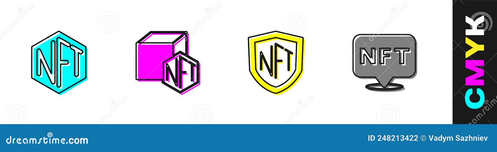 Set NFT Digital Crypto Art, Shield and Icon. Vector Stock Illustration ... Set NFT Digital Crypto Art, Shield and Icon. Vector Stock Illustration ...
