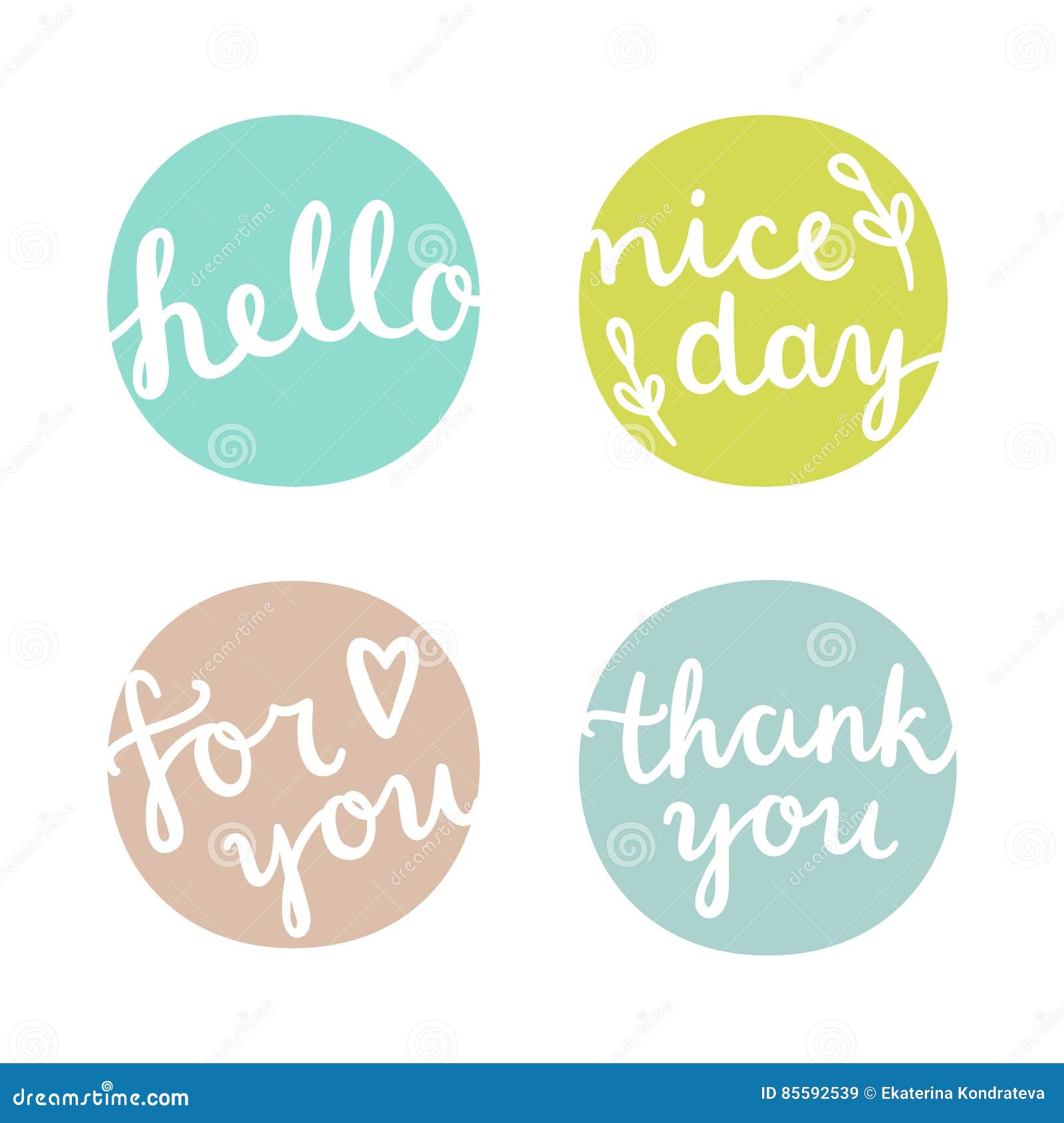 Set of nice gift tags. stock vector. Illustration of drawn - 85592539