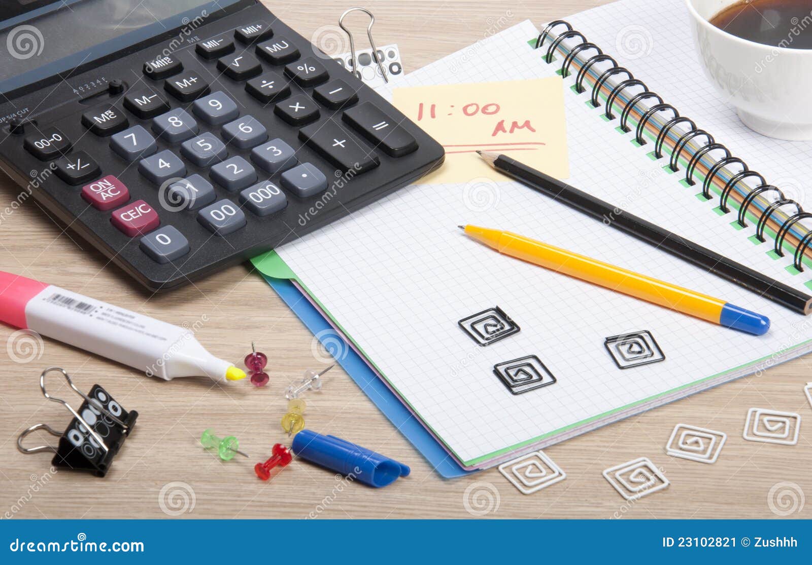 A Set of Nice Office Materials Stock Image - Image of office, meeting ...