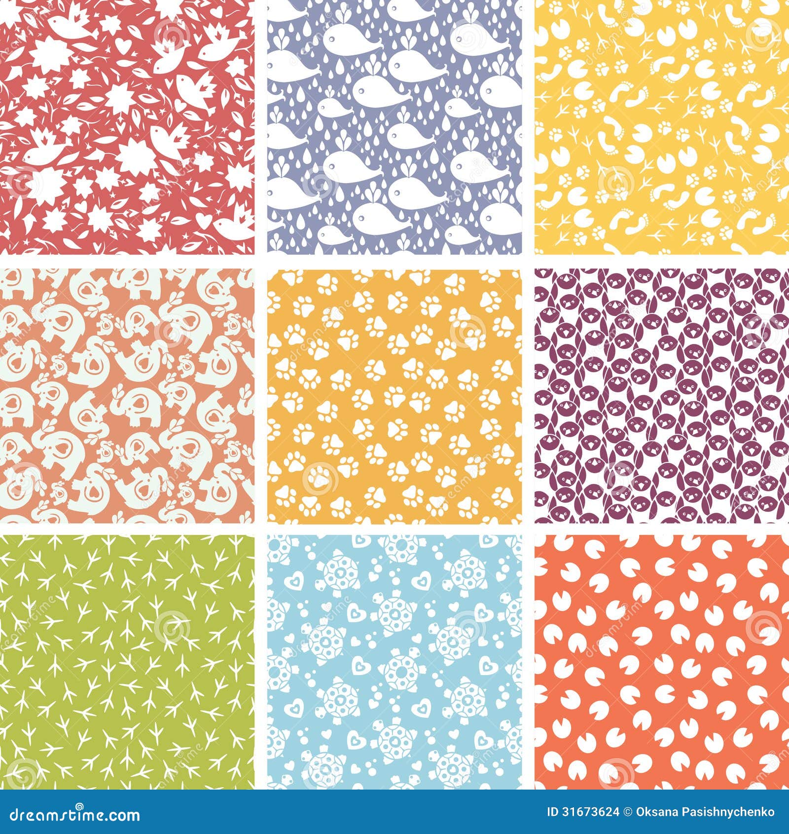 Nine Cute Cartoon Cats Wearing Colorful Headsets, Cartoon Cat Displays ...