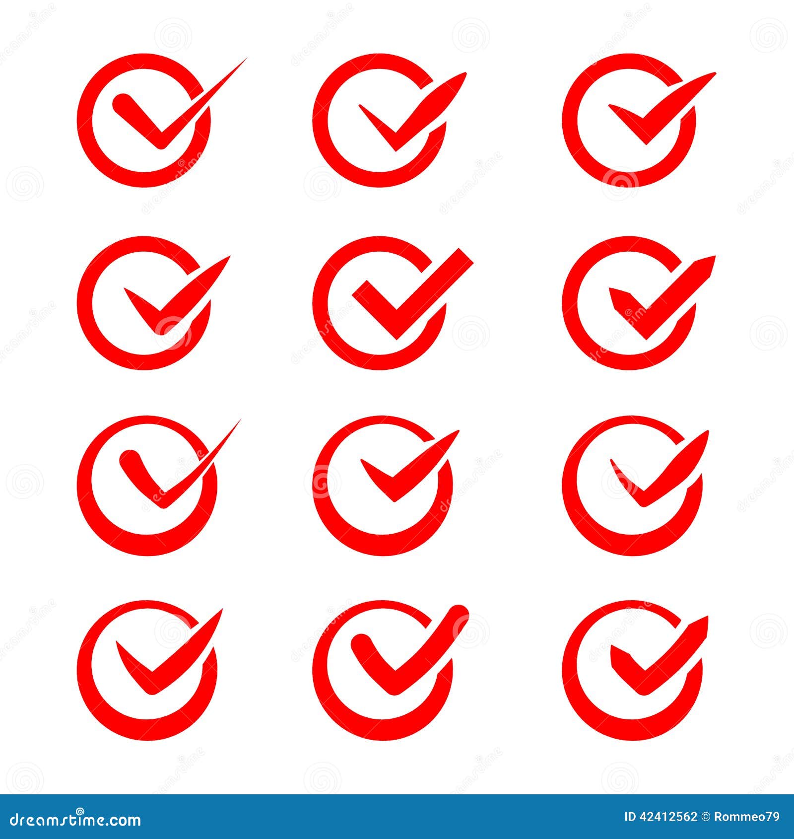 Set of nine different stock vector. Illustration of complete - 42412562