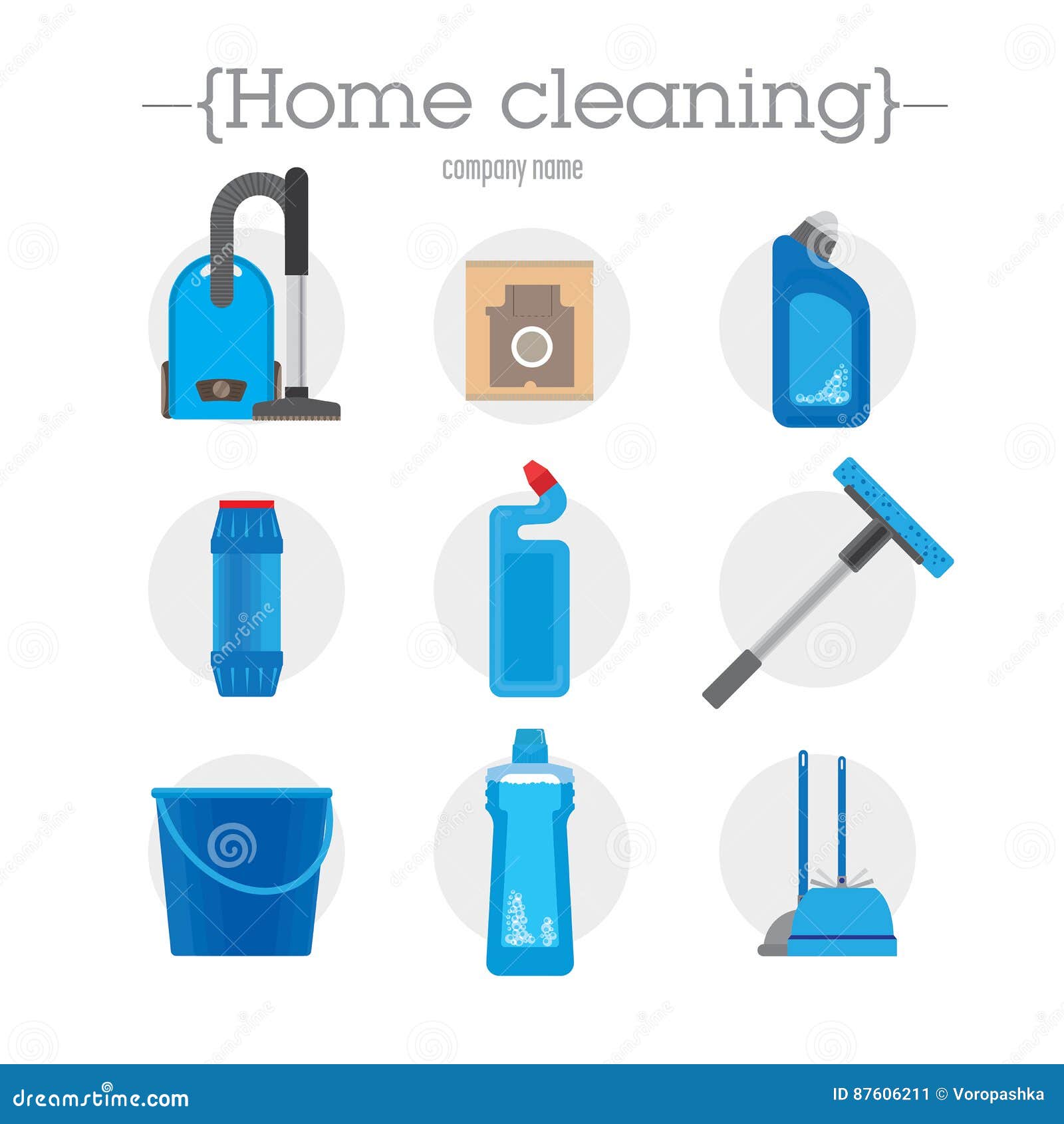 Set of nine icons cleaning stock vector. Illustration of hand - 87606211