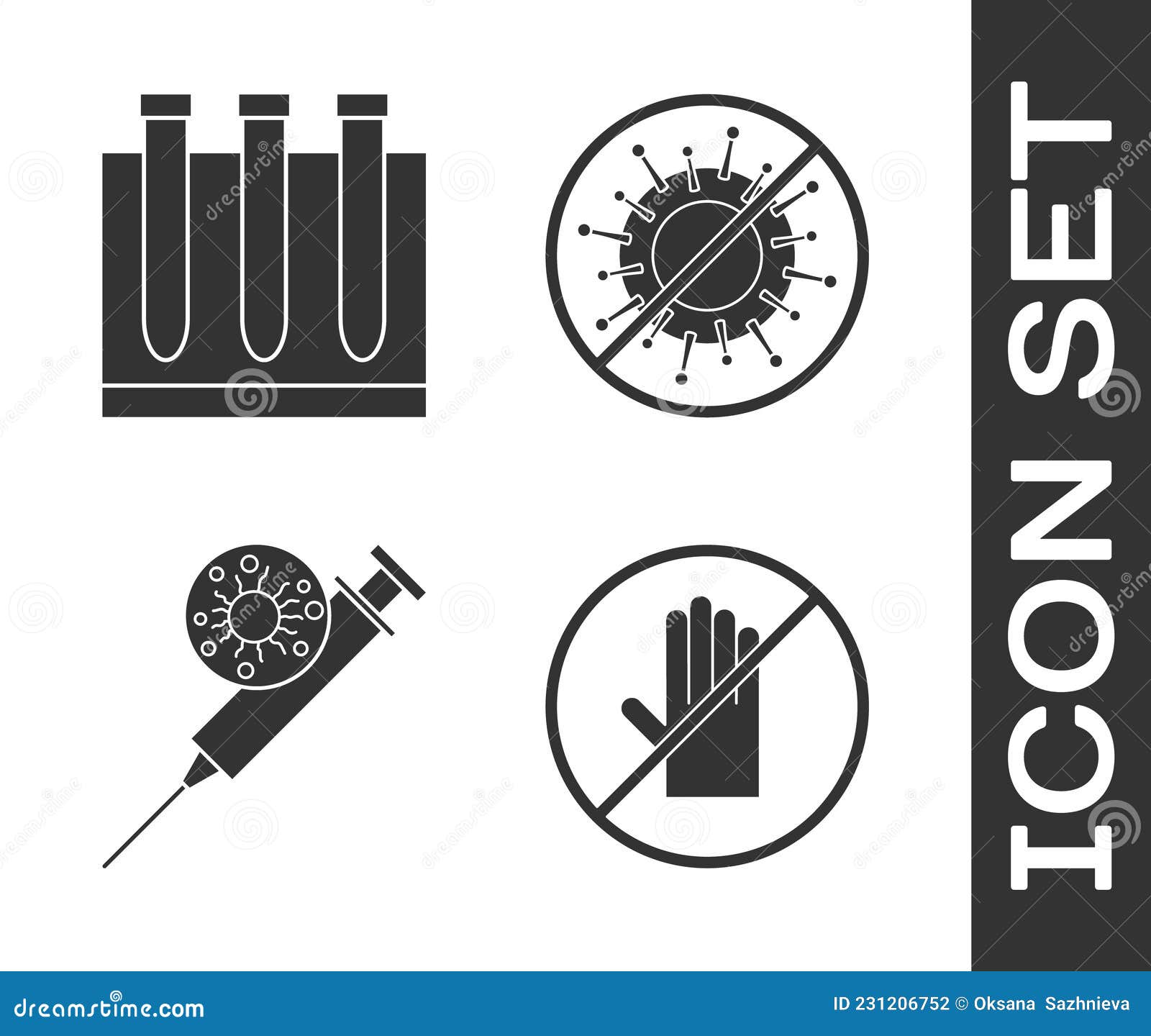 Syringe Stop Drug Warning Sign Vector Illustration | CartoonDealer.com ...