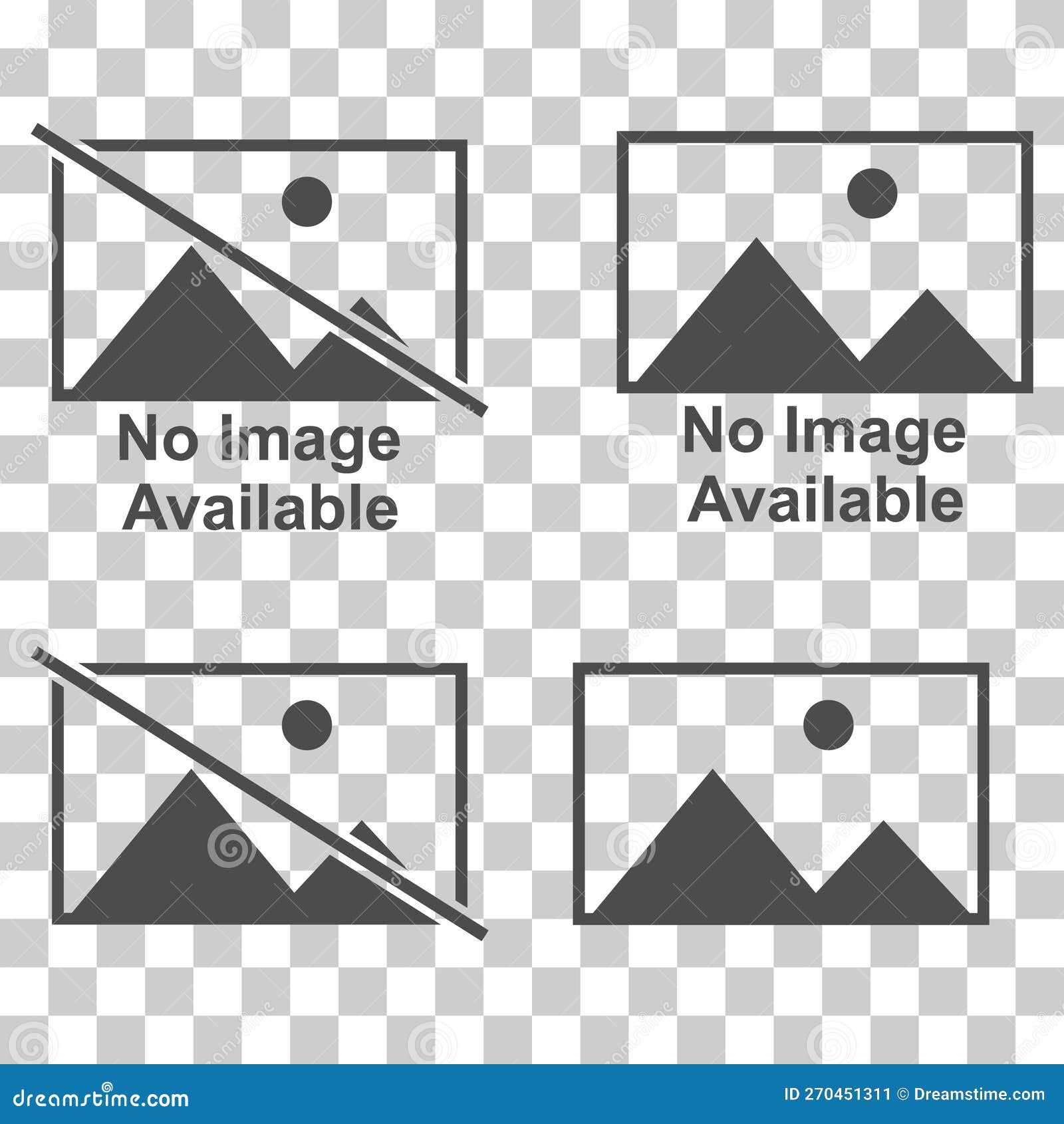 Set of No Image Vector Symbol, Missing Available Icon. No Gallery for ...