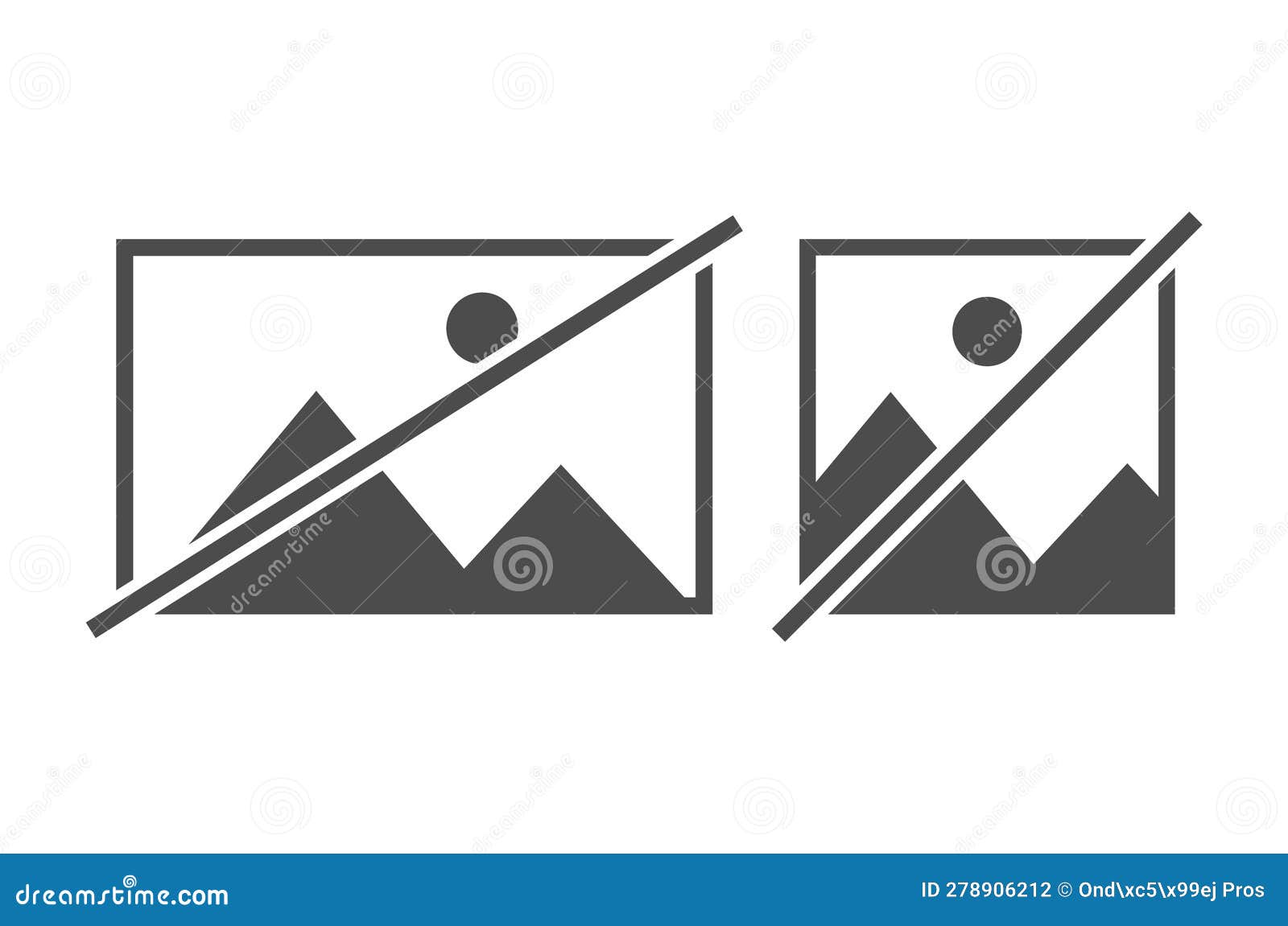 Set of No Image Vector Symbol, Missing Available Icon. No Gallery for ...