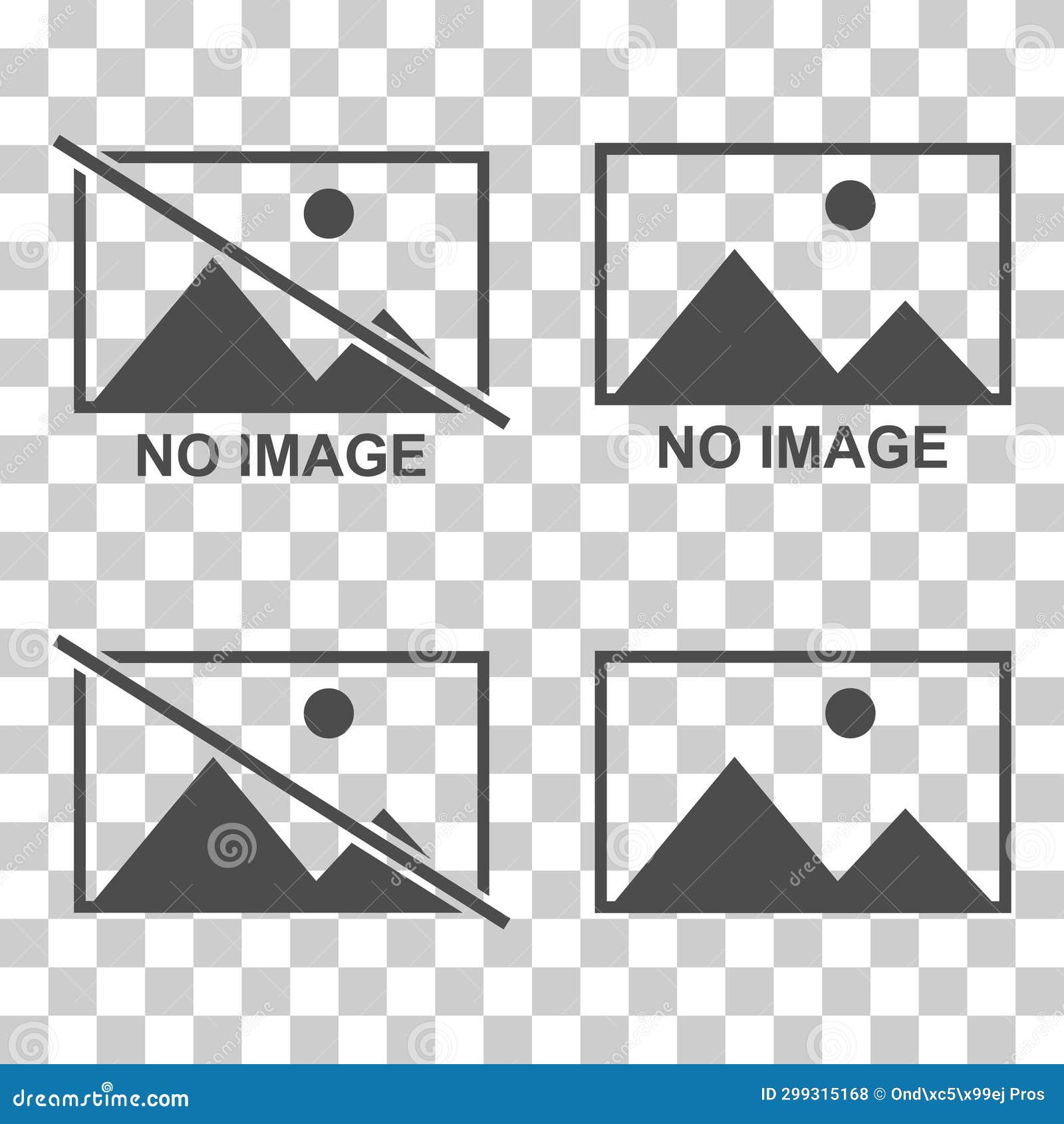 Set of No Image Vector Symbol, Missing Available Icon. No Gallery for ...