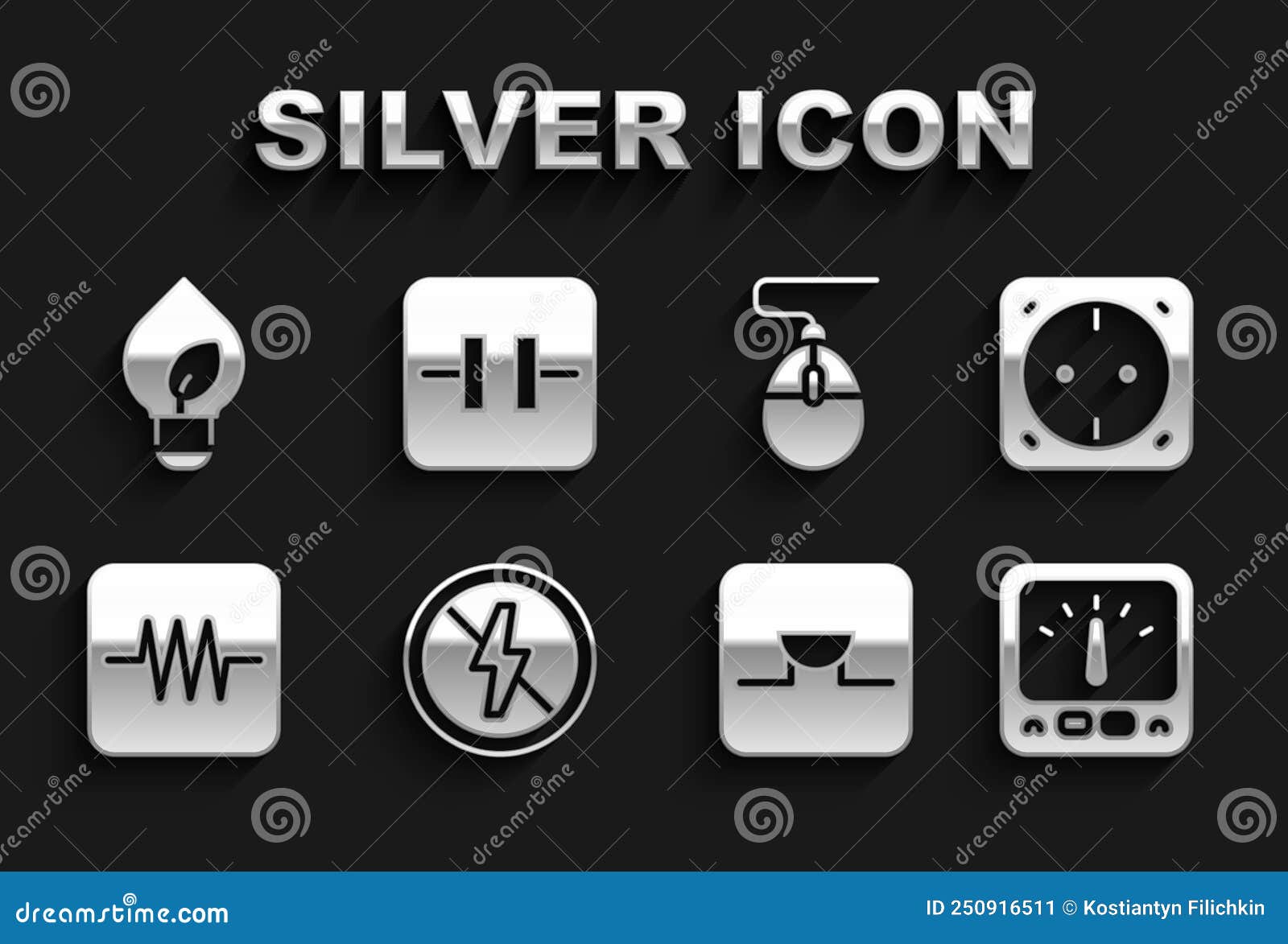 Set Pop Art Buzzer In Electronic Circuit, Magnet, Resistor And ...