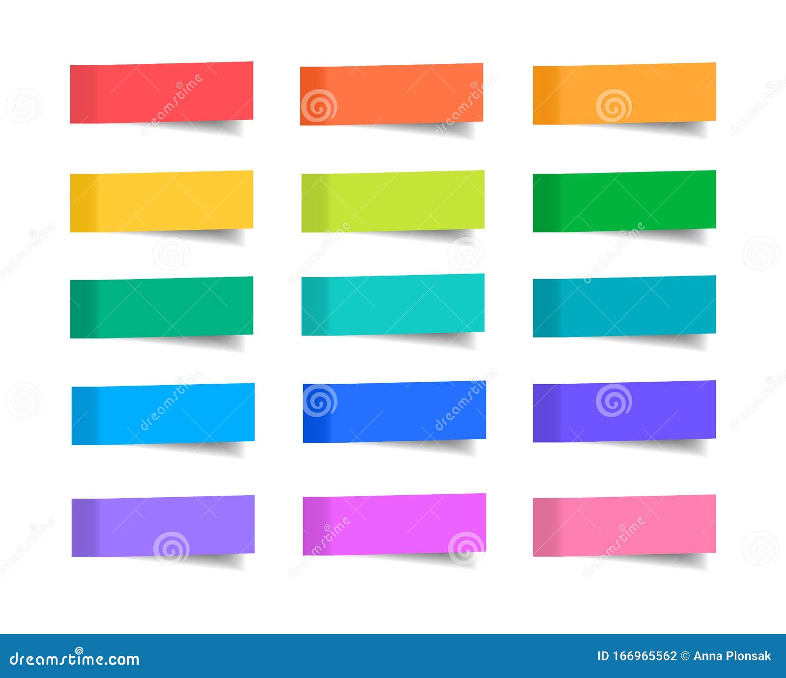 Set of Note Stickers. Vector Illustration Stock Illustration ...