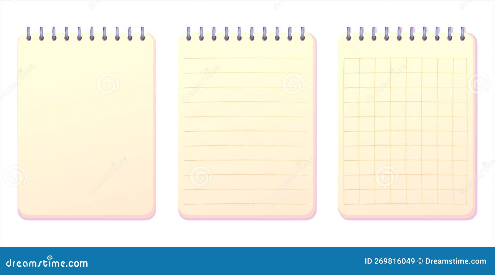 Set Notebook, Empty Paper for Notes, Collection Journal with Spiral Top ...