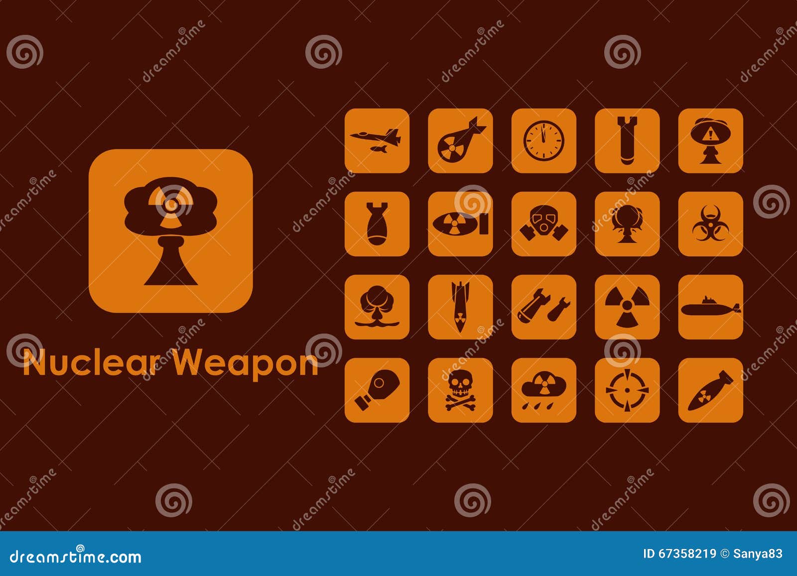 Nuclear Weapon, Types Of Explosions. Outline Graphic Silhouette ...