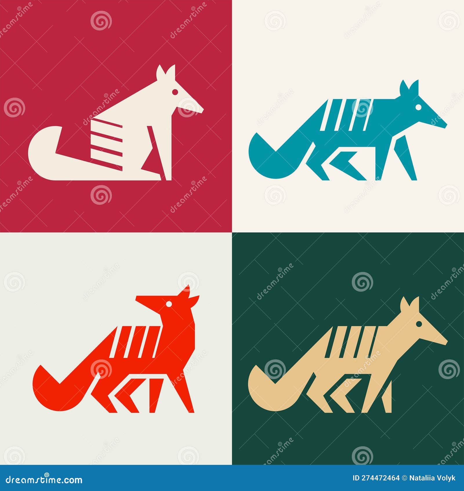Set of Numbat Logo stock vector. Illustration of wildlife - 274472464
