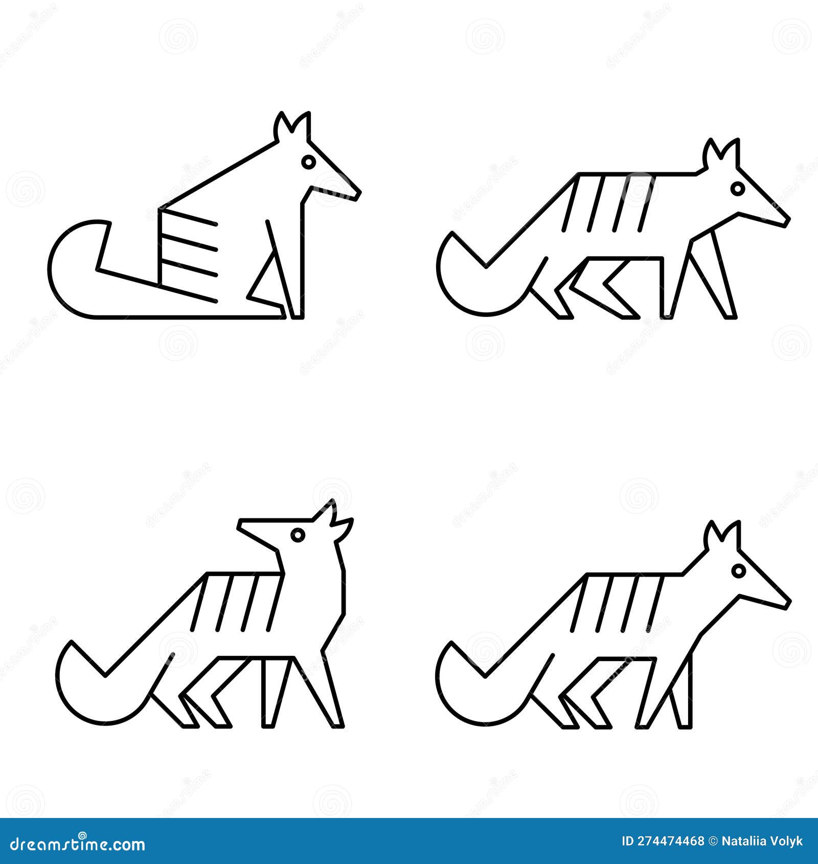 Set of Numbat Logo stock vector. Illustration of creature - 274474468