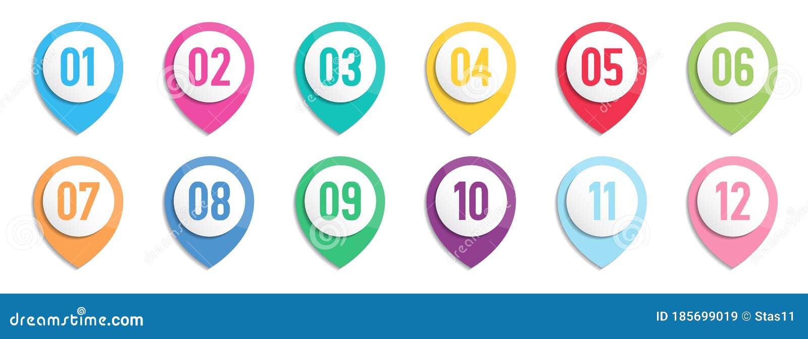 Number Bullet Points 1 To 10 B Vector Illustration | CartoonDealer.com ... Number Bullet Points 1 To 10 B Vector Illustration | CartoonDealer.com ...