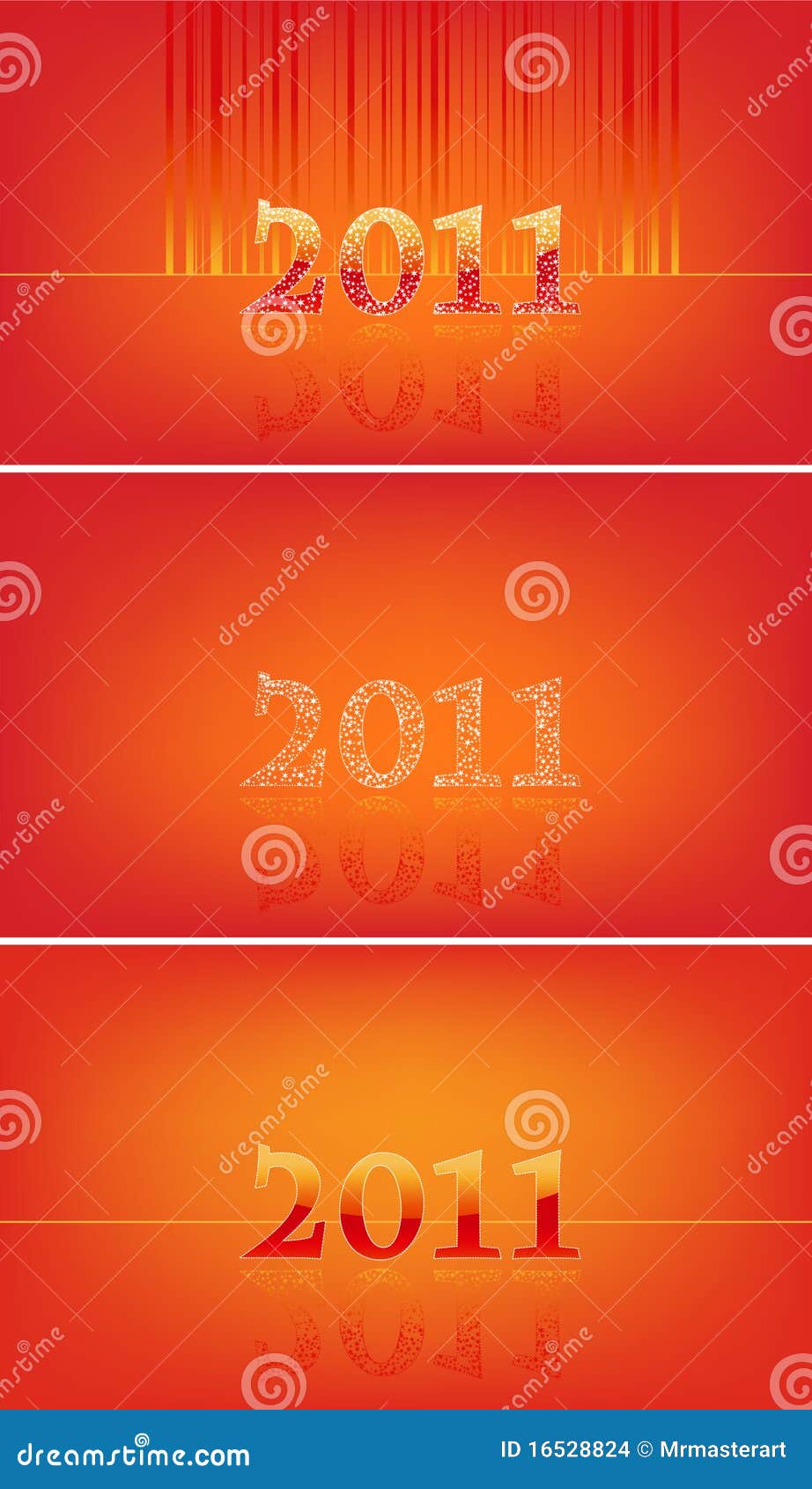 Set of Numbers in 2011 in Red Stock Vector - Illustration of event ...