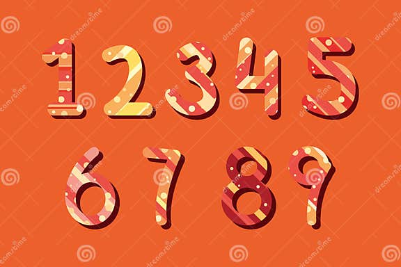 Set numbers comic style stock vector. Illustration of letter - 118795426