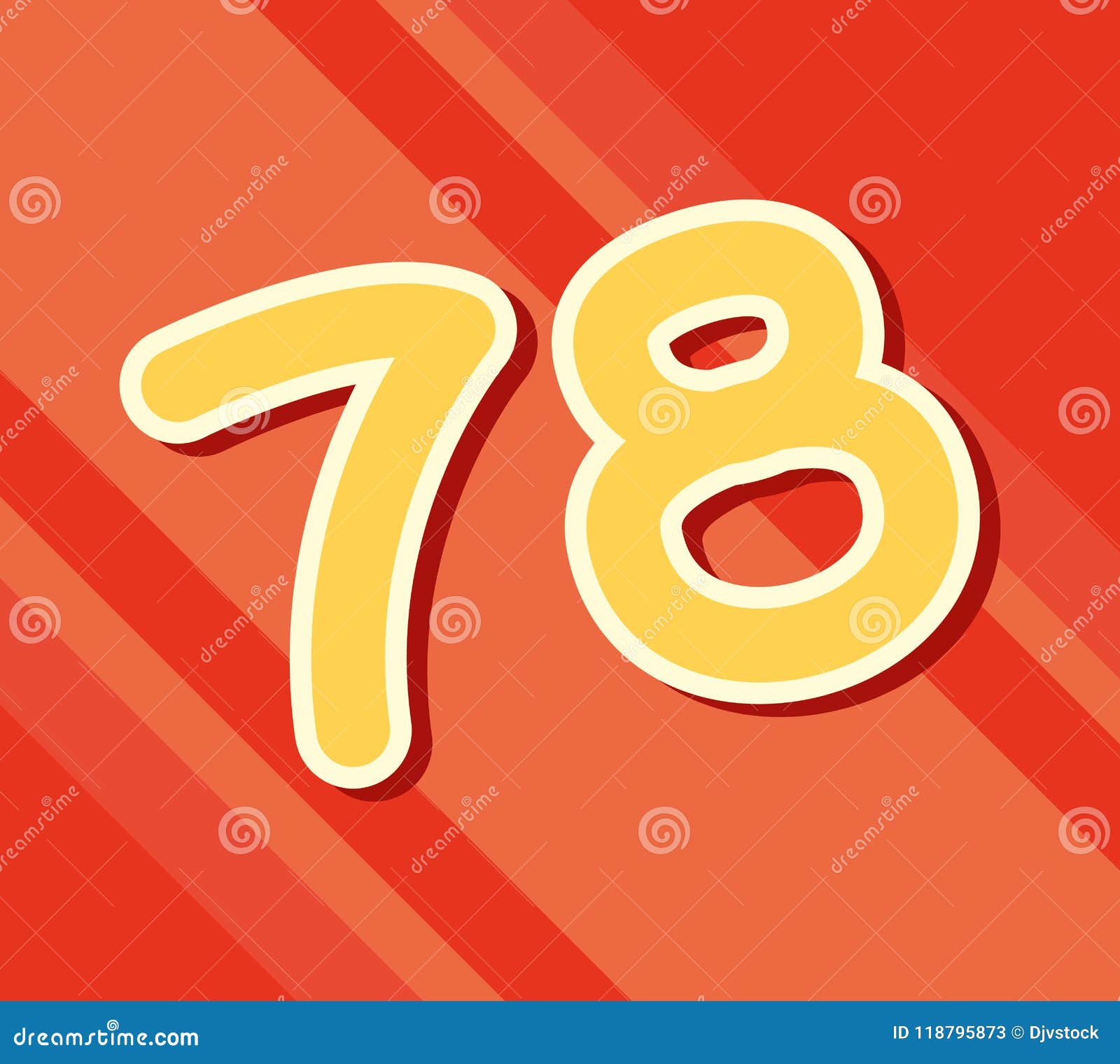Set numbers comic style stock vector. Illustration of cheerful - 118795873