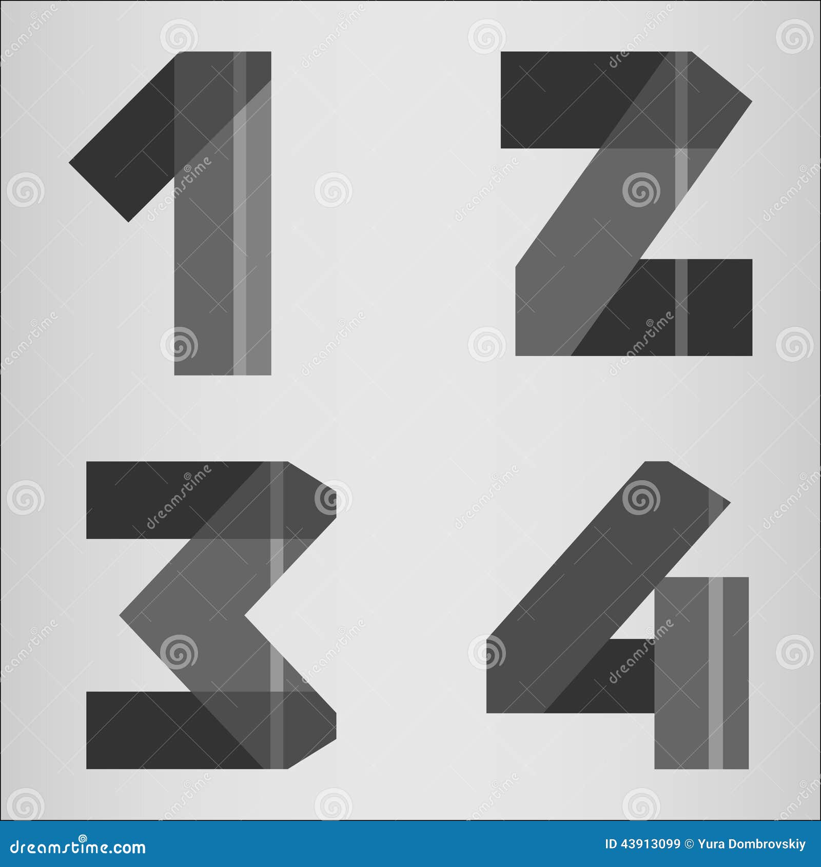 Set of Numbers stock vector. Illustration of number, pattern - 43913099