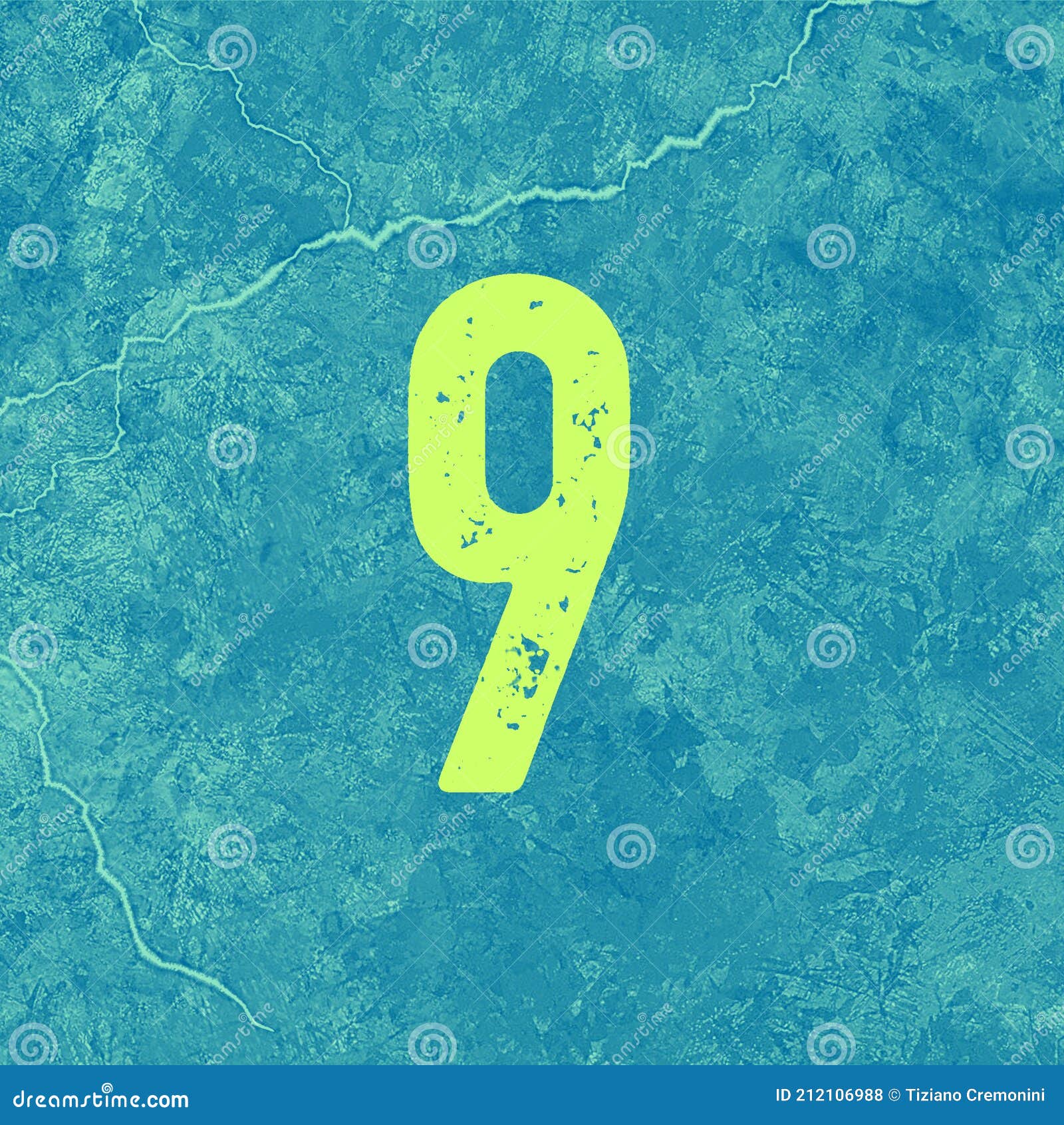 Set of Numbers, Nine, Creative Alphabet Stock Illustration ...