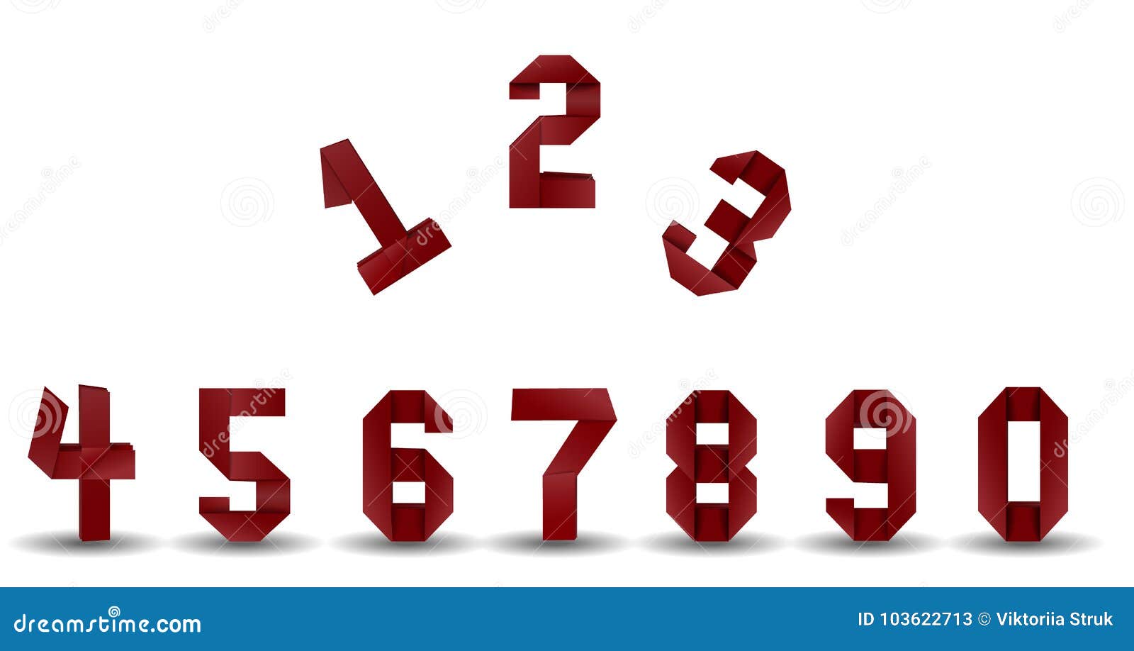 Set of numbers stock vector. Illustration of isolated - 103622713