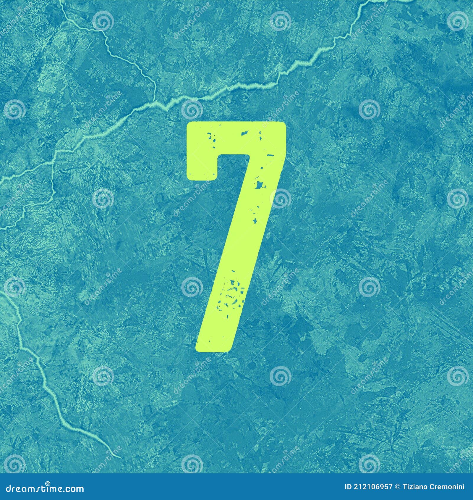 Set of Numbers, Seven, Creative Alphabet Stock Illustration ...