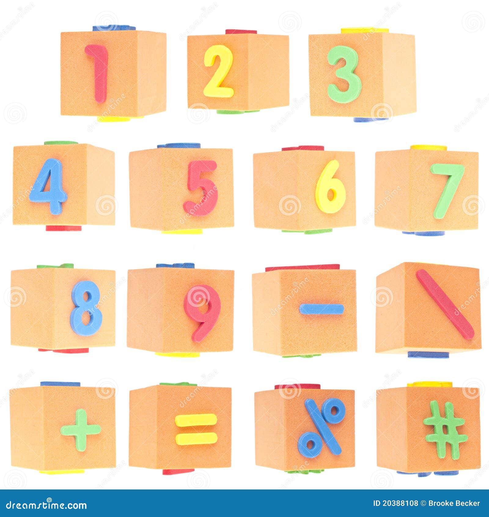 Set of Numbers and Symbols stock photo. Image of eight - 20388108