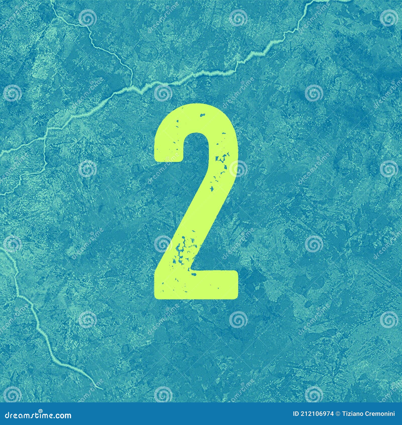 Set of Numbers, Two, Creative Alphabet Stock Illustration ...