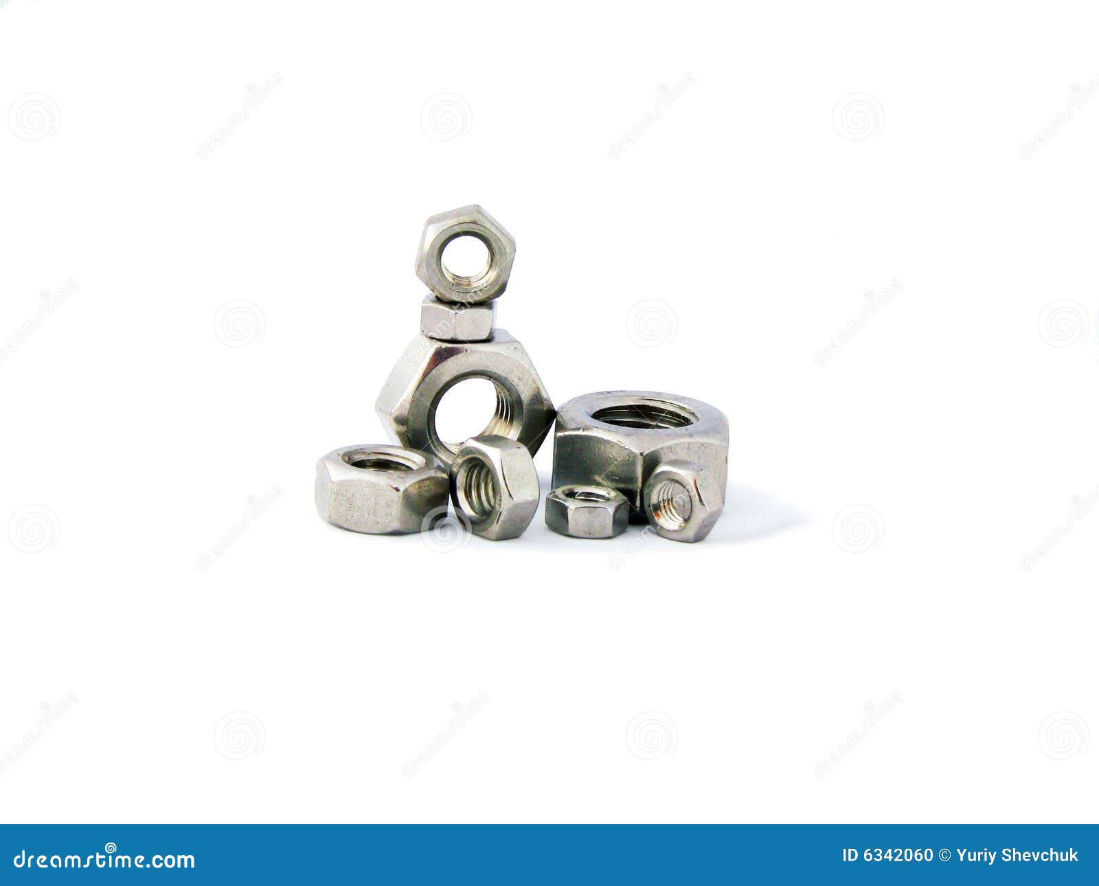 Set of nuts stock photo. Image of hexahedron, fixer, nuts - 6342060