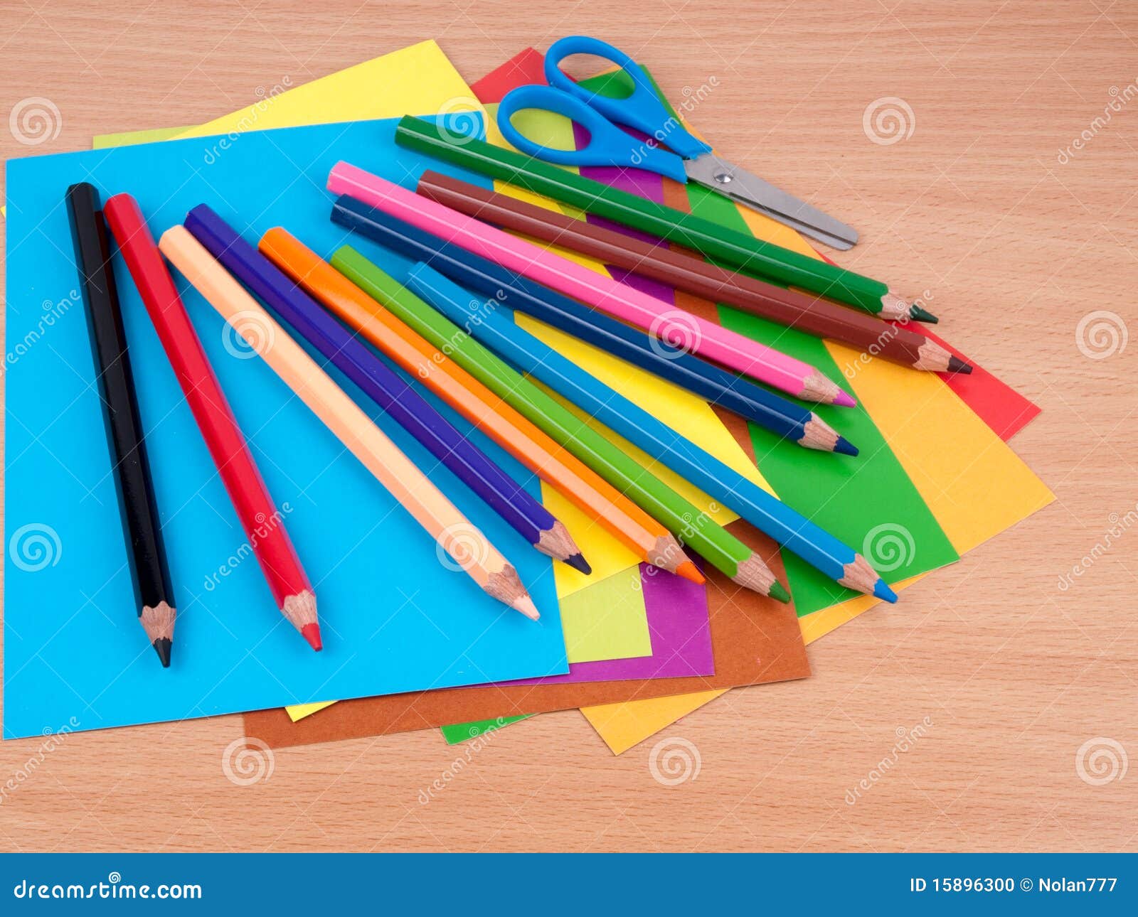 Set of Objects for Child S Creation Stock Photo - Image of purple ...