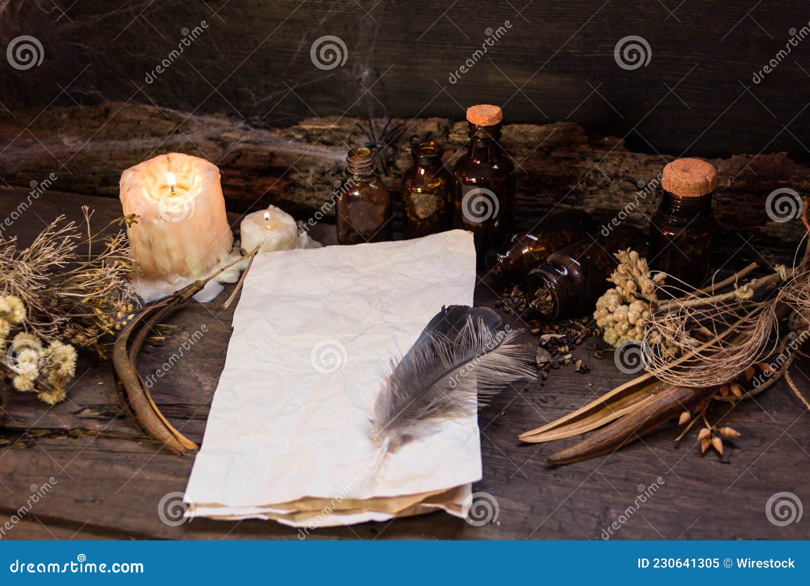 Set of Objects Symbols of Esoteric Rituals Stock Image - Image of ...