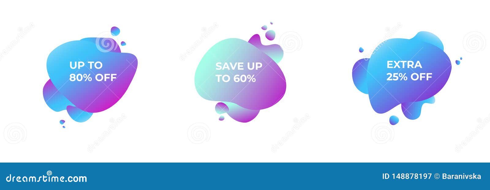 Set offer bubbles stock vector. Illustration of template - 148878197