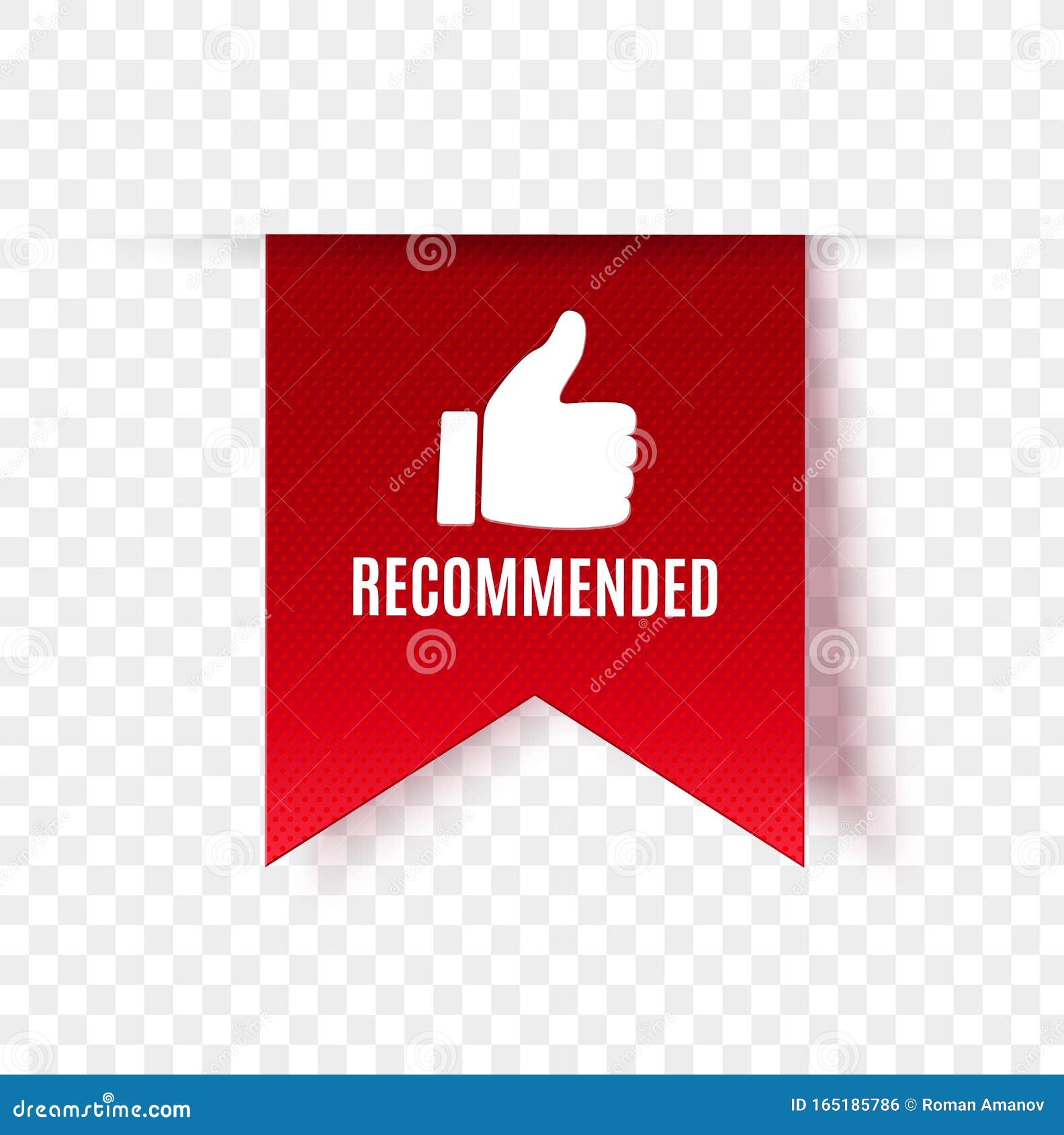 Recommended Tag Isolated. Vector Stock Vector - Illustration of good ...