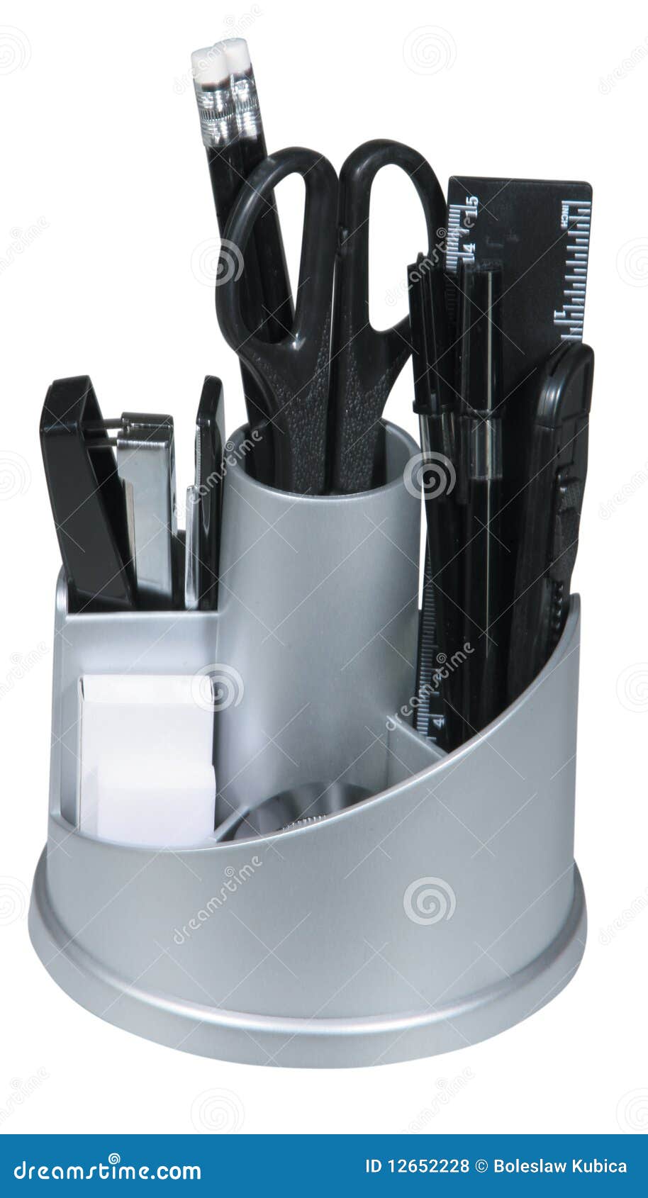 Set of office accessories stock photo. Image of penknife - 12652228