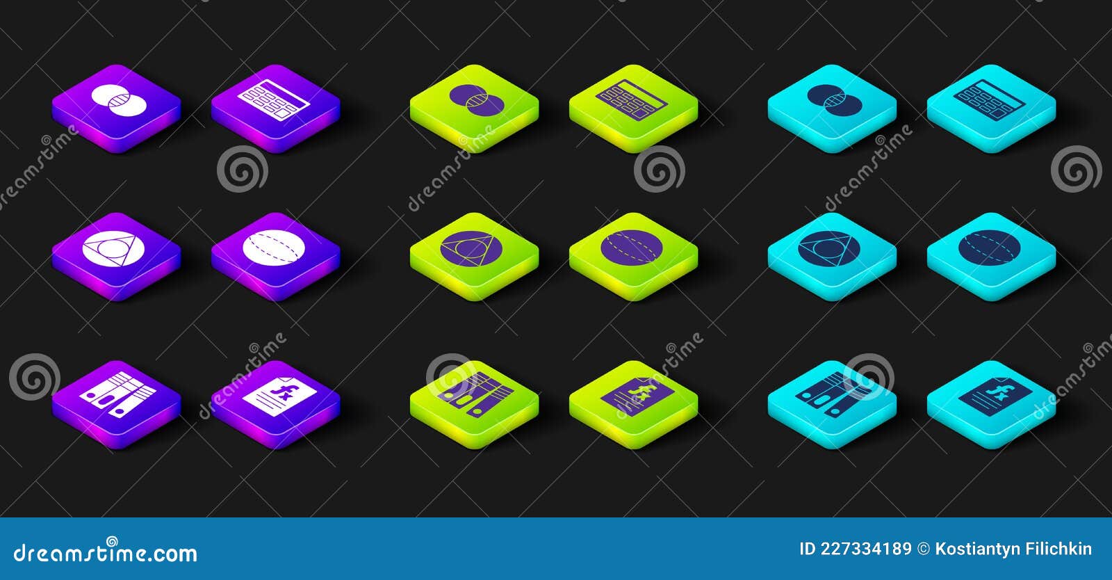 Set Office Folders, Function Mathematical Symbol, Triangle, Geometric ...