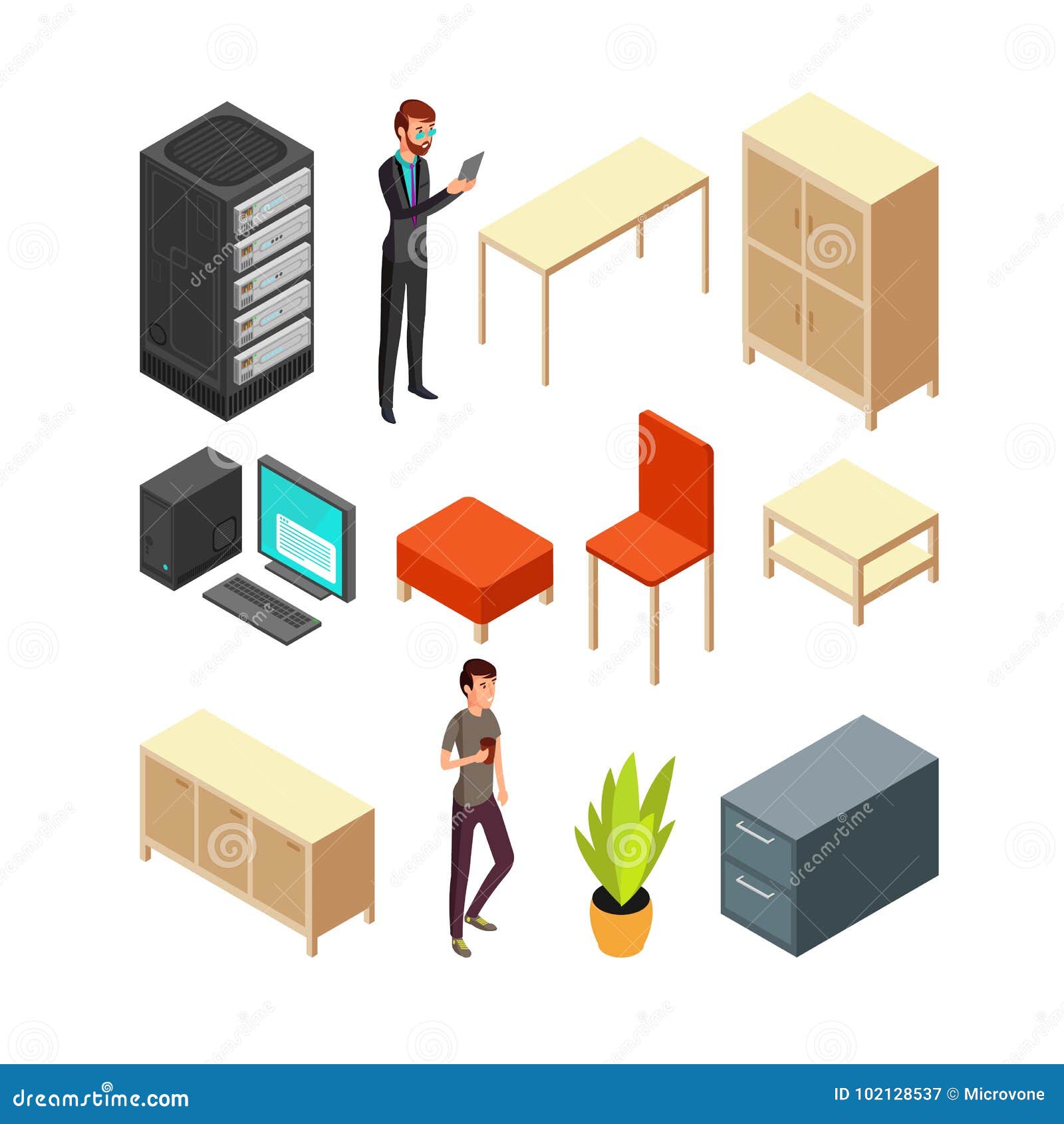 Isometric Rack Server Containment System Royalty-Free Stock Photo ...