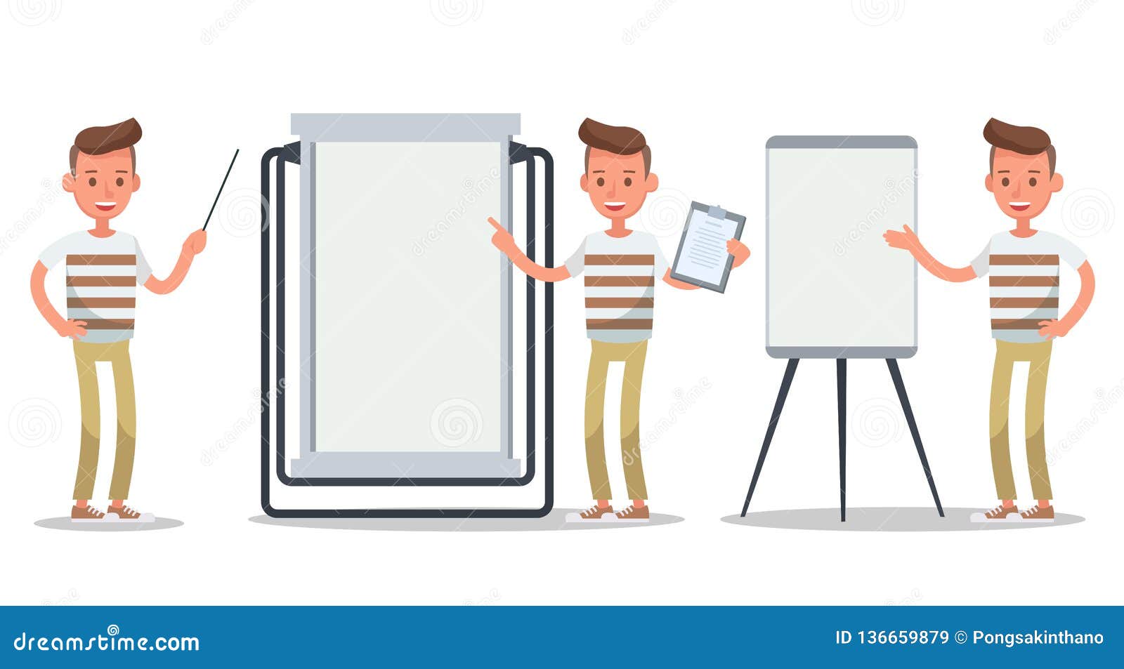 Set of Office Man Worker Character Vector Design. No10 Stock Vector ...