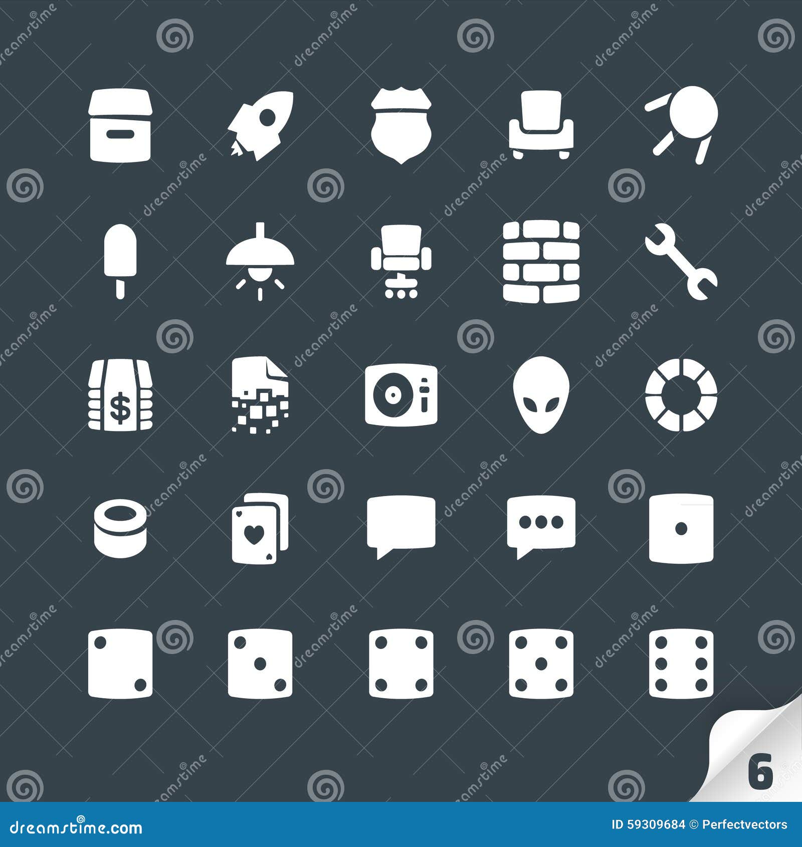 Set of Office and Media Icons Stock Vector - Illustration of media ...