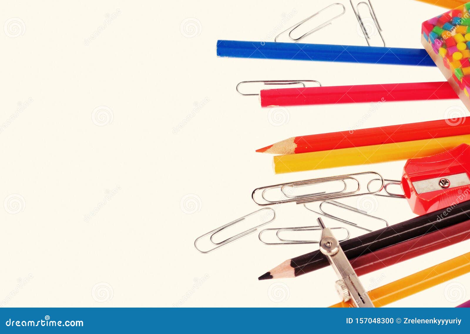 Set of office tools stock photo. Image of instrument - 157048300