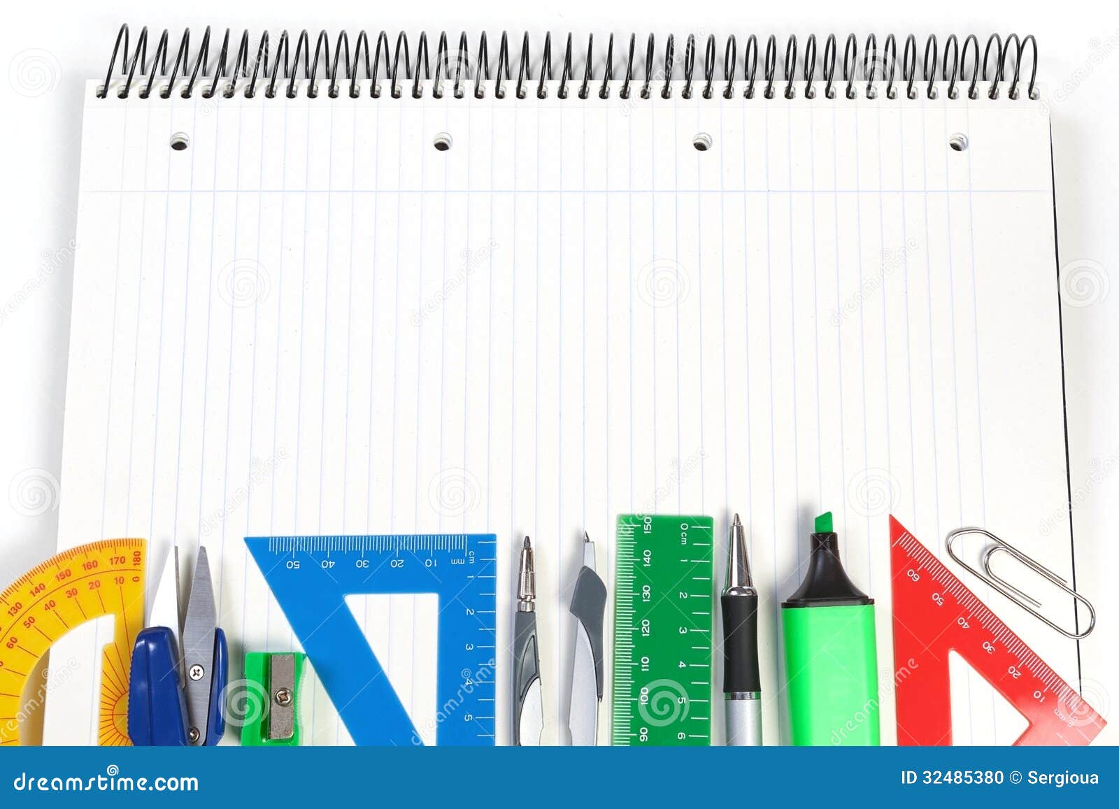 A Set of Office Tools on the Notebook To Take Notes. Stock Photo ...