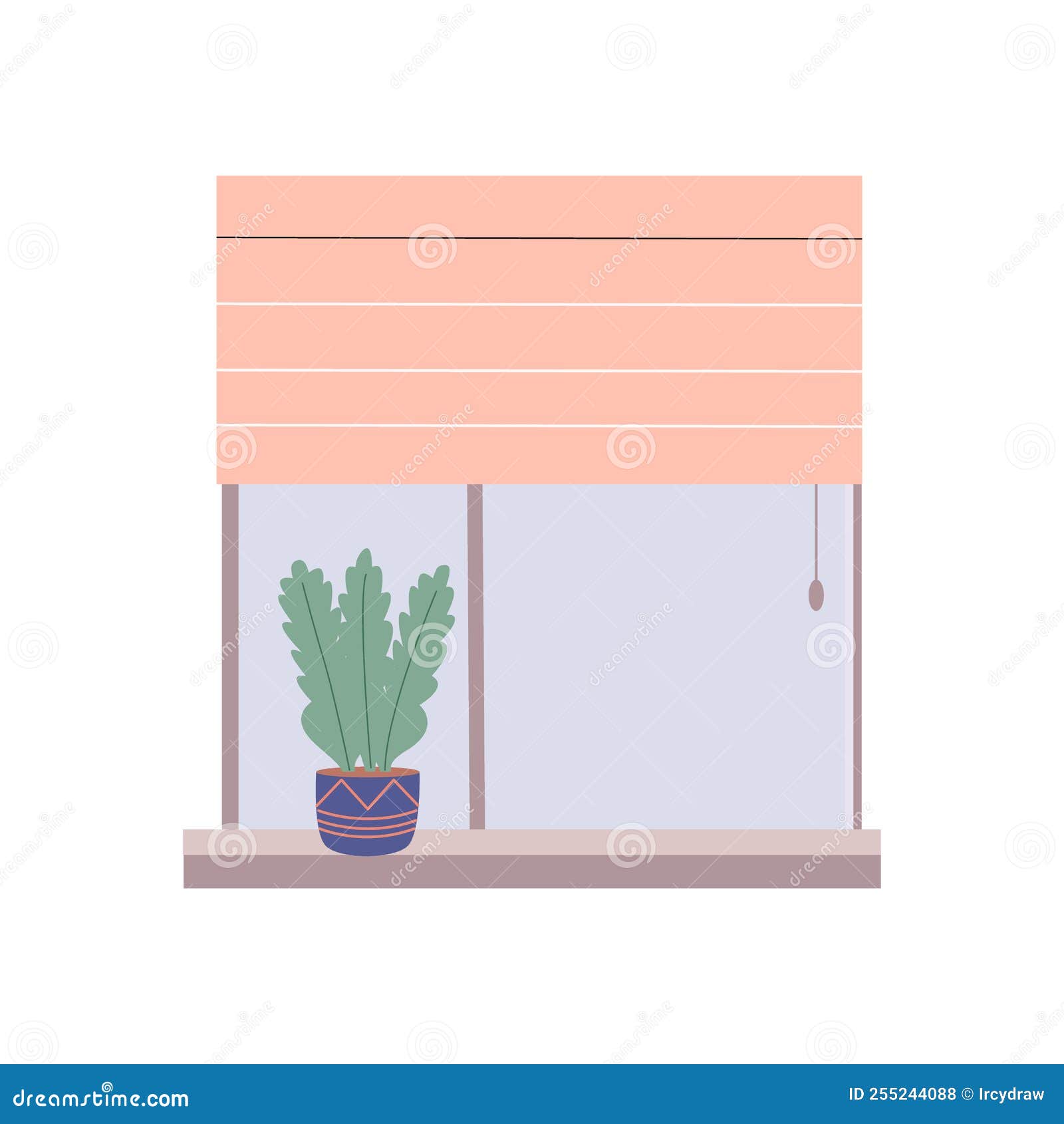 Set of Office Windows and Windows in Interiors Stock Vector ...