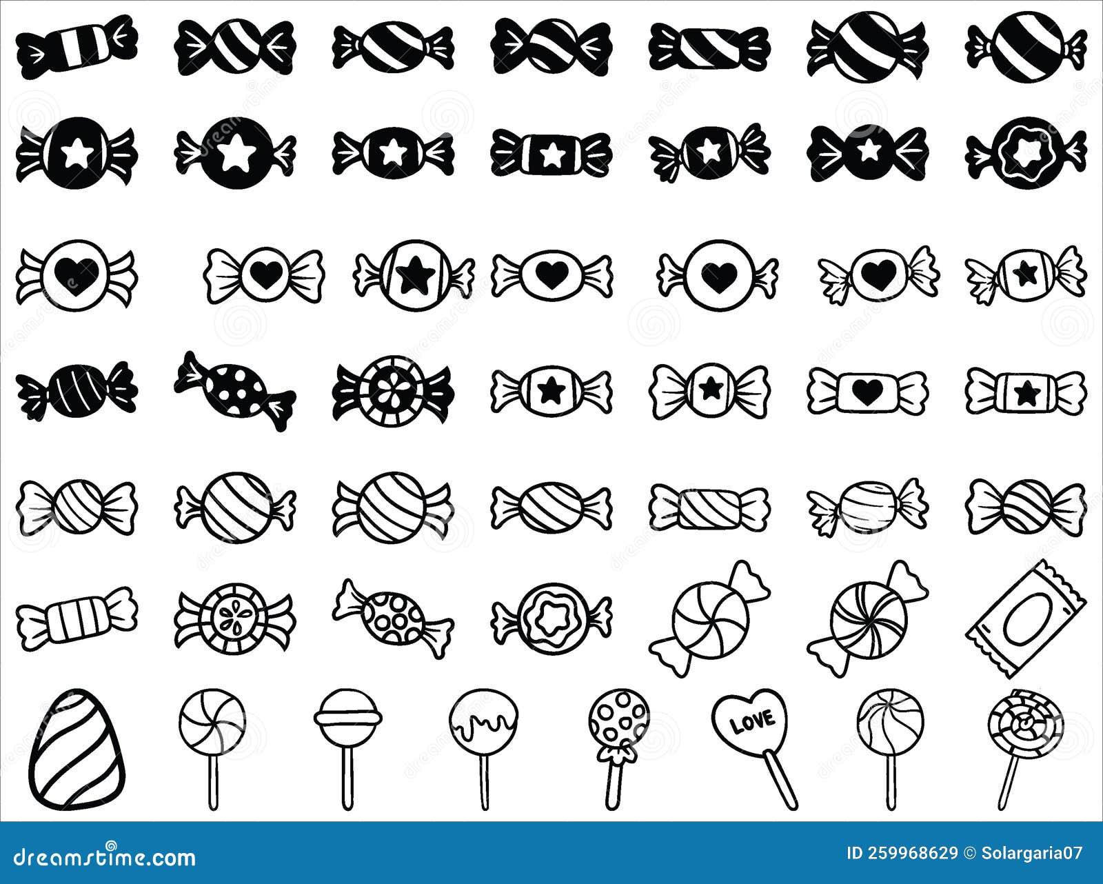 Set OfIsolated Christmas Candy Cane Vector Illustration Stock Vector ...